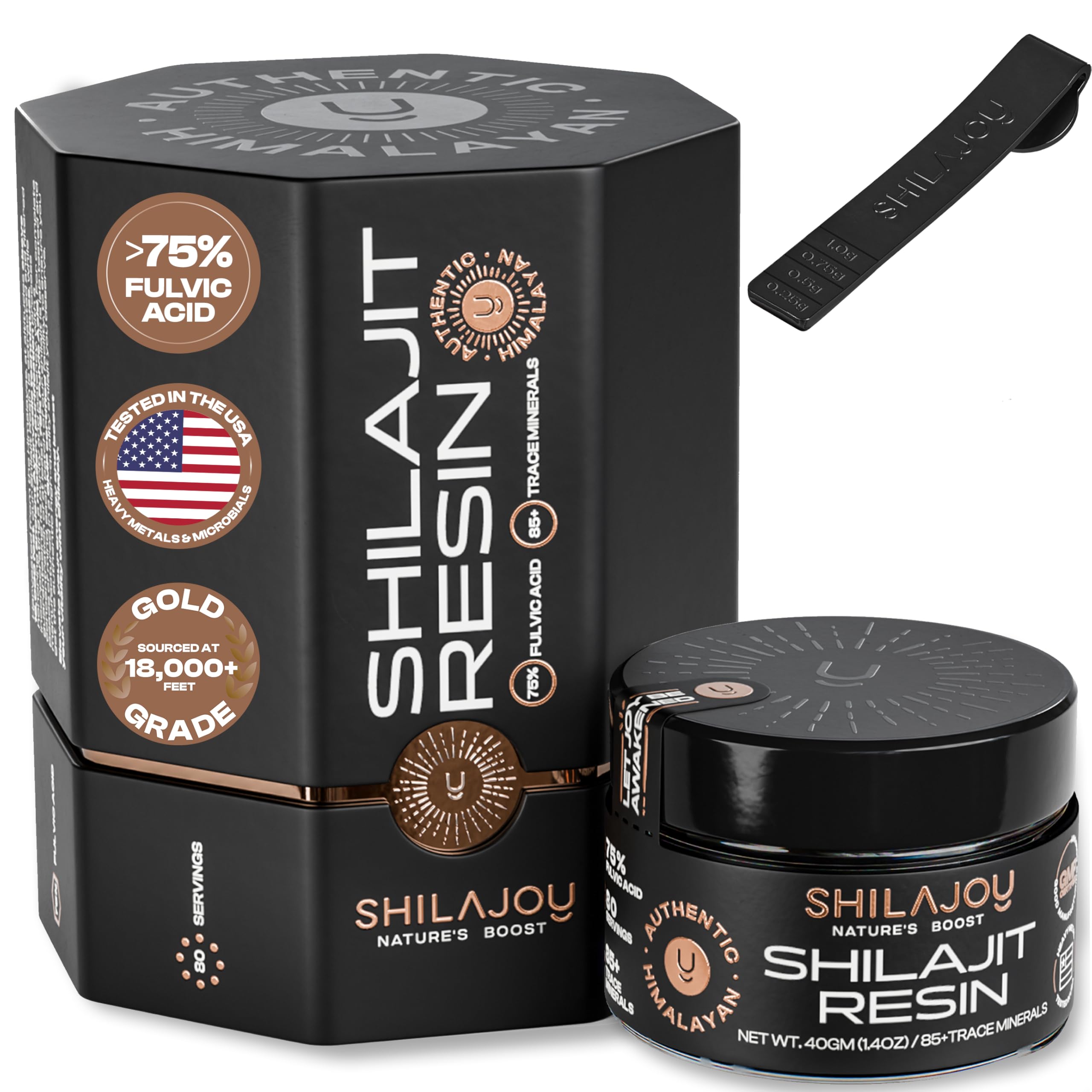 Amazon.com: Pure Himalayan Shilajit Resin - Gold Grade High Potency ...