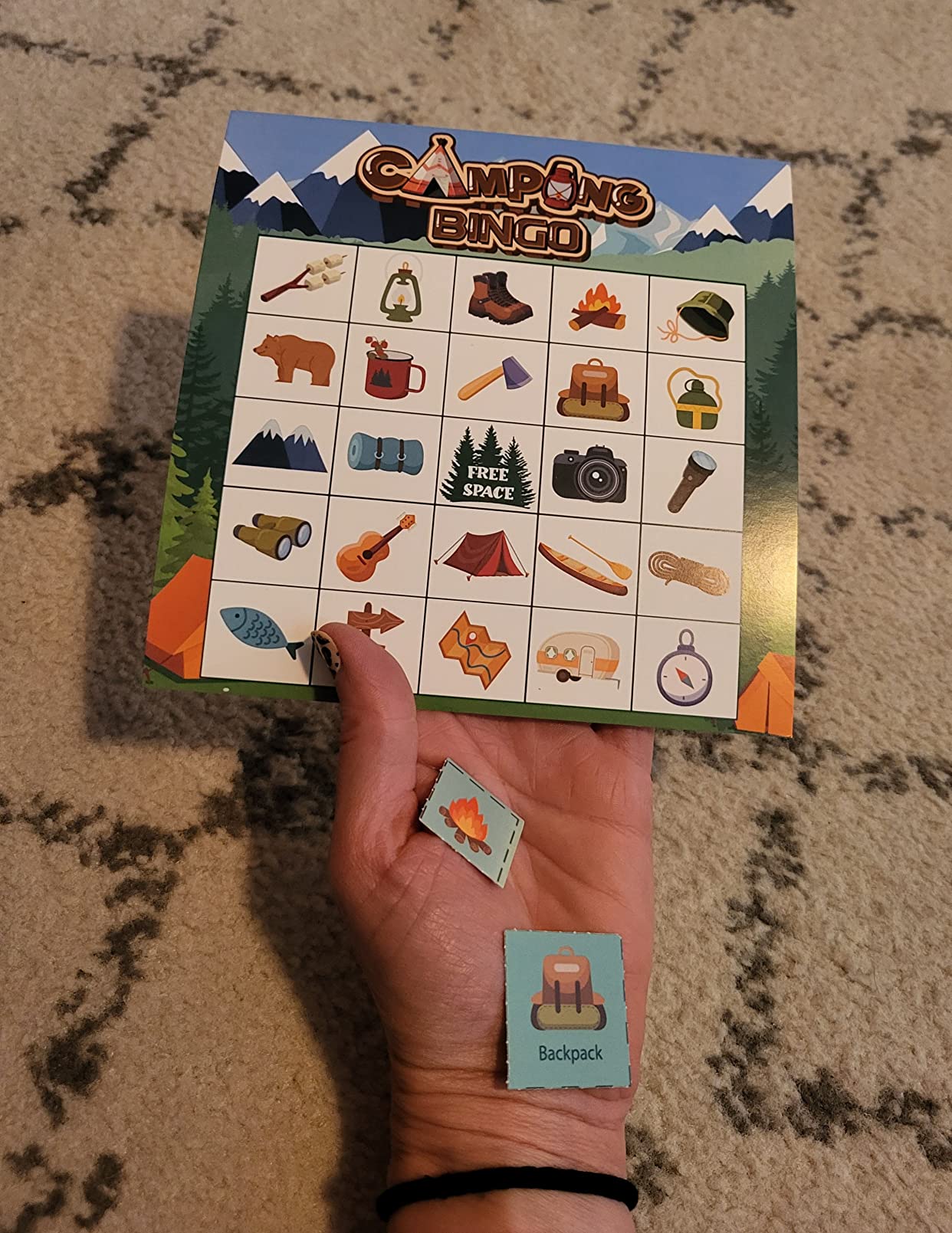 $2/mo - Finance 41Pcs Camping Bingo Game Cards for Kids - Camp ...