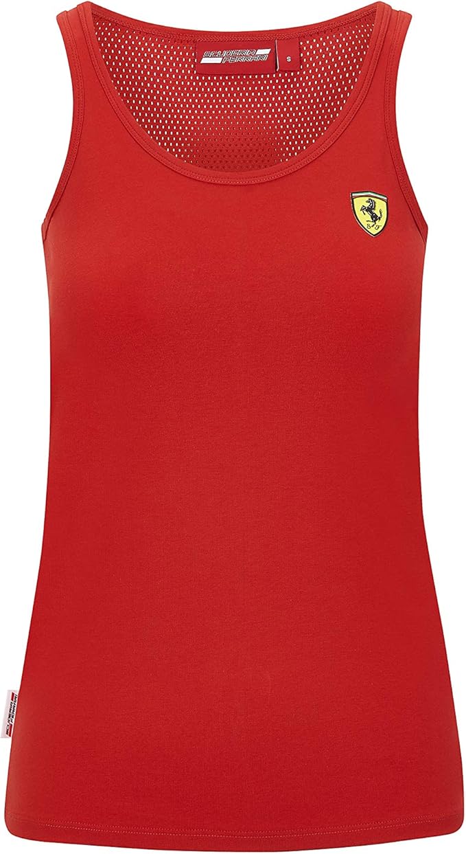 Ferrari Scuderia F1 Women's Tank Top Black/Red : Amazon.co.uk: Sports ...