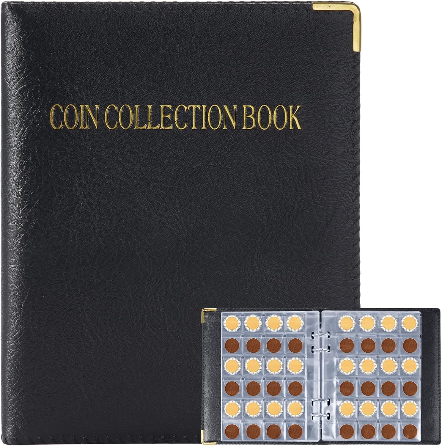 Amazon.com : Joyibay Coin Collection Book, 480 Pockets Coin Collection Holder Album, 1.1in x 1 ...