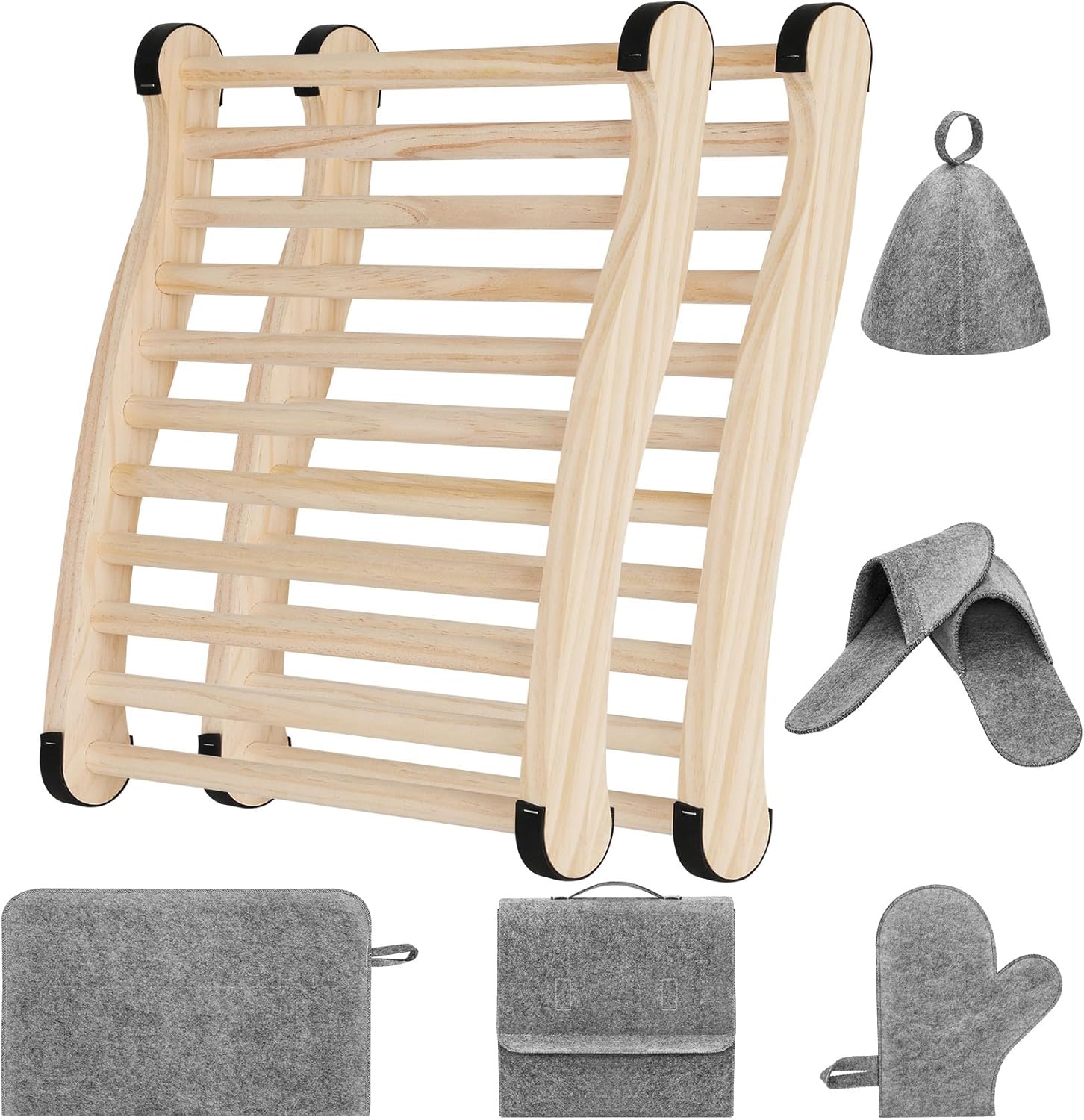 Amazon.com : 2 Pack Sauna Backrest Infrared, S-Shaped Comfort Design ...