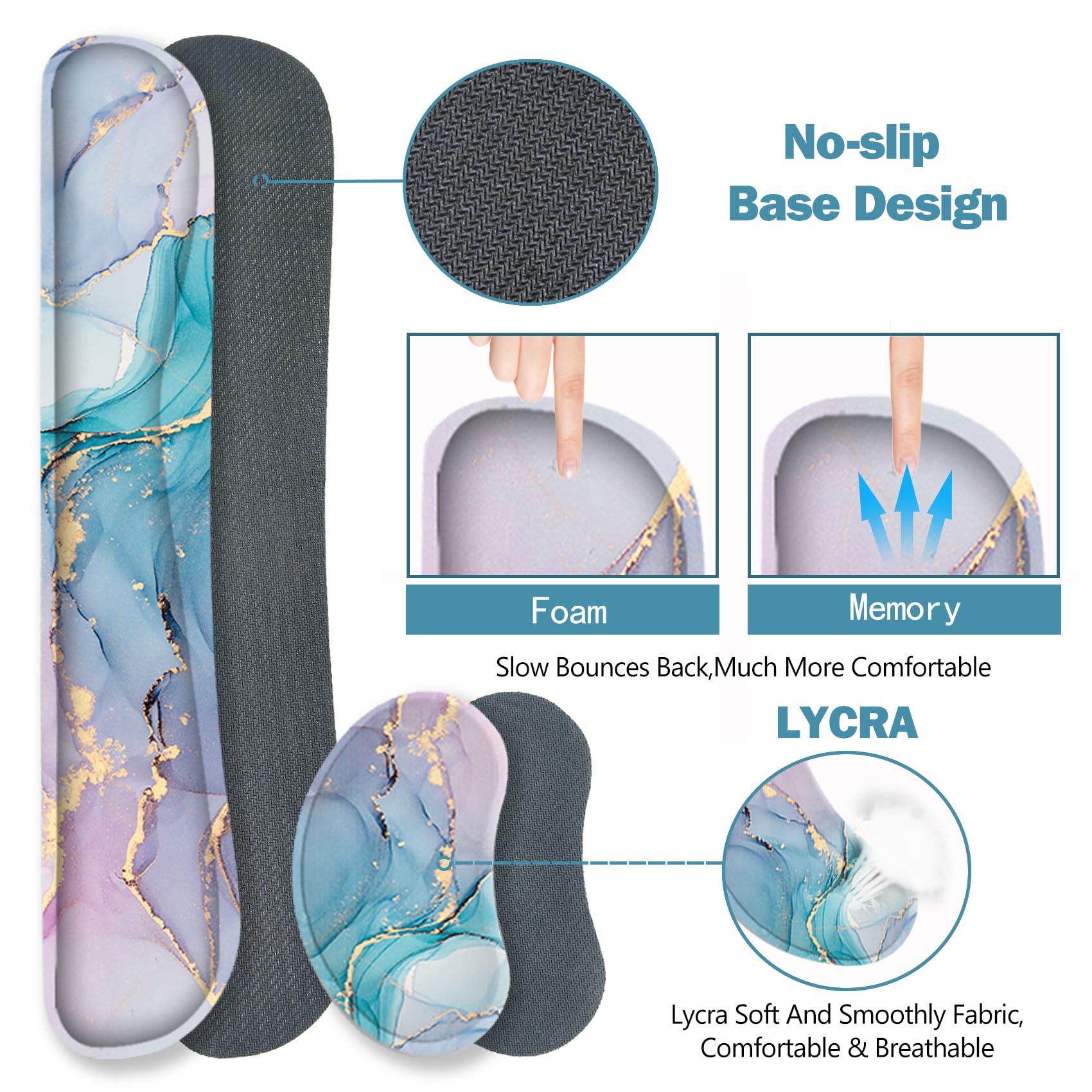 Snapklik.com : ToLuLu Extended Gaming Mouse Pad, Memory Foam Ergonomic ...