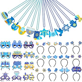 Amazon.com: Loetere 36 Pcs Hanukkah Party Favors Set with Chanukah ...