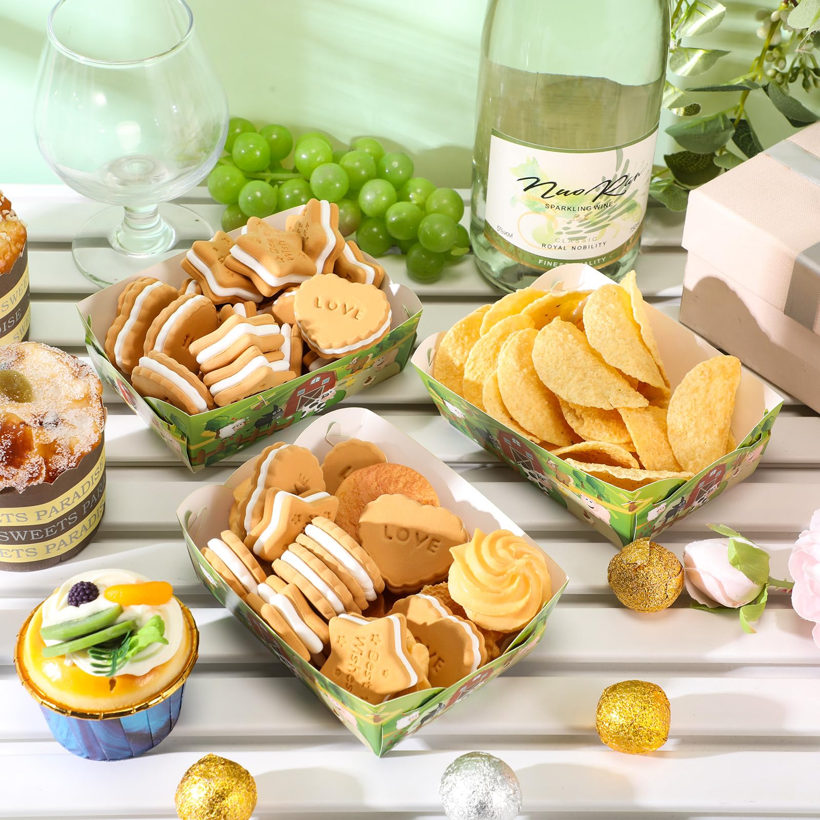 Snapklik.com : 48 Packs Farm Animal Party Favors Set Farmhouse Animal ...