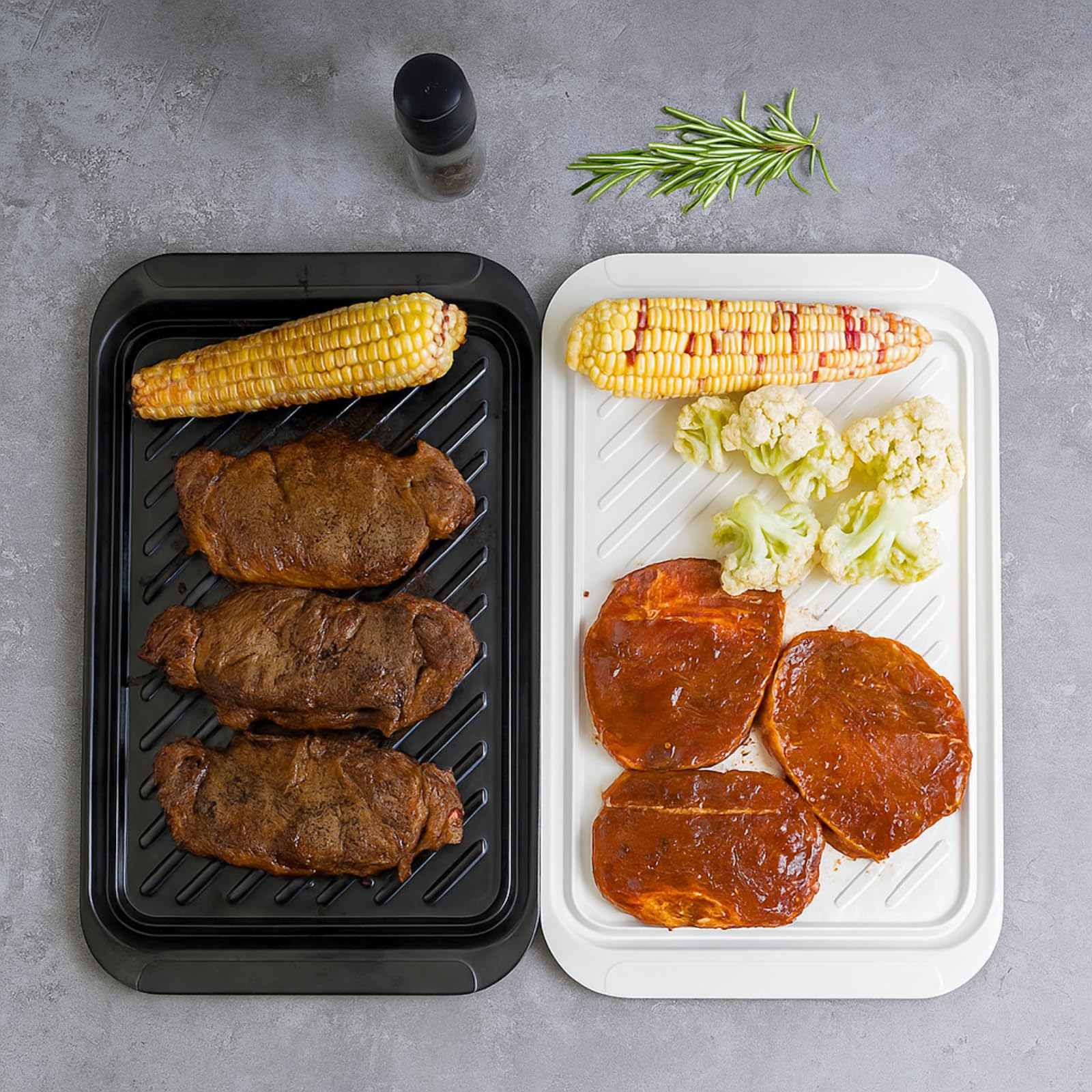 Snapklik.com : Grilling Prep And Serve Trays, 17 X 10.5 Inch BBQ Trays ...