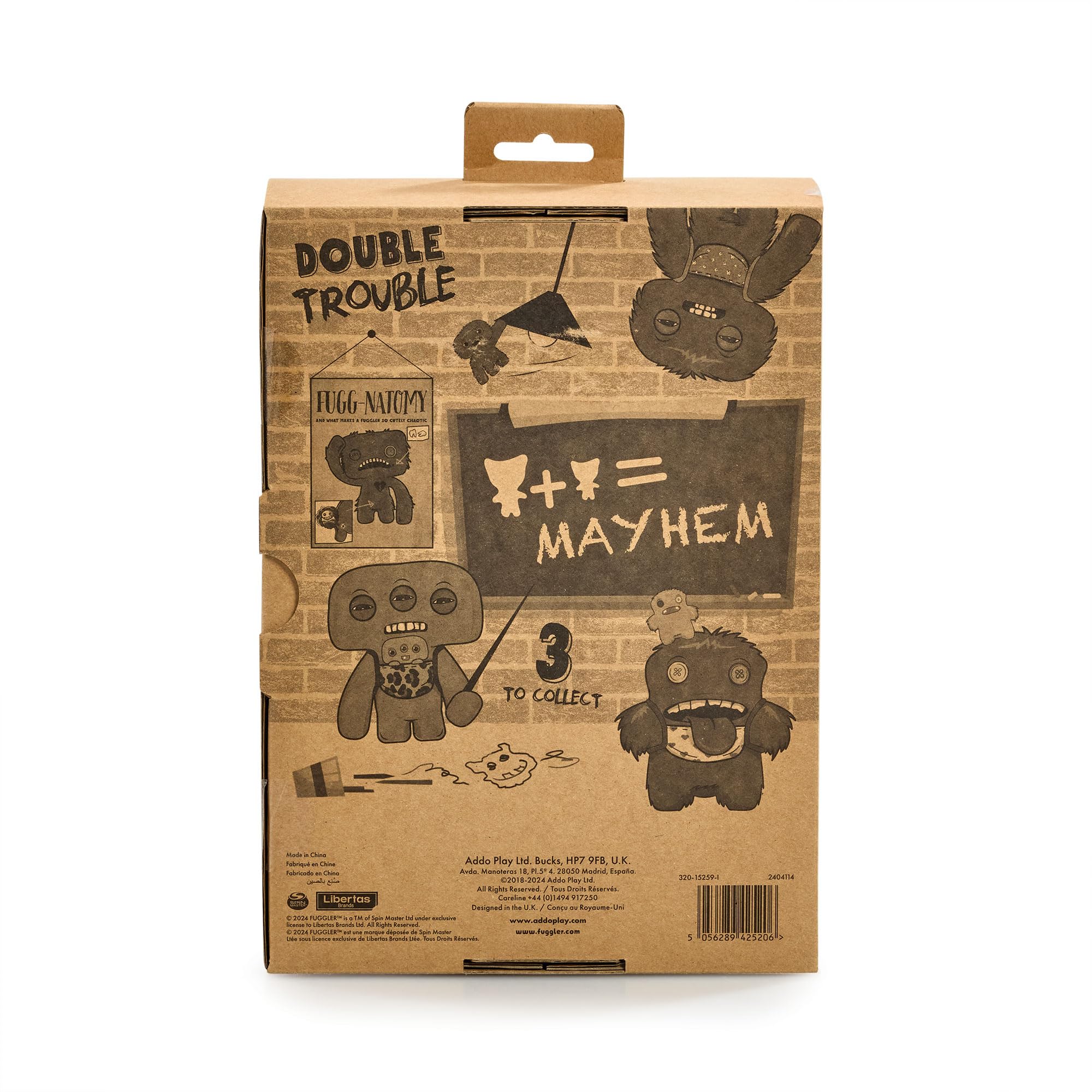 Fuggler Double Trouble Annoyed Alien Soft Toy For Children From 4 Years ...