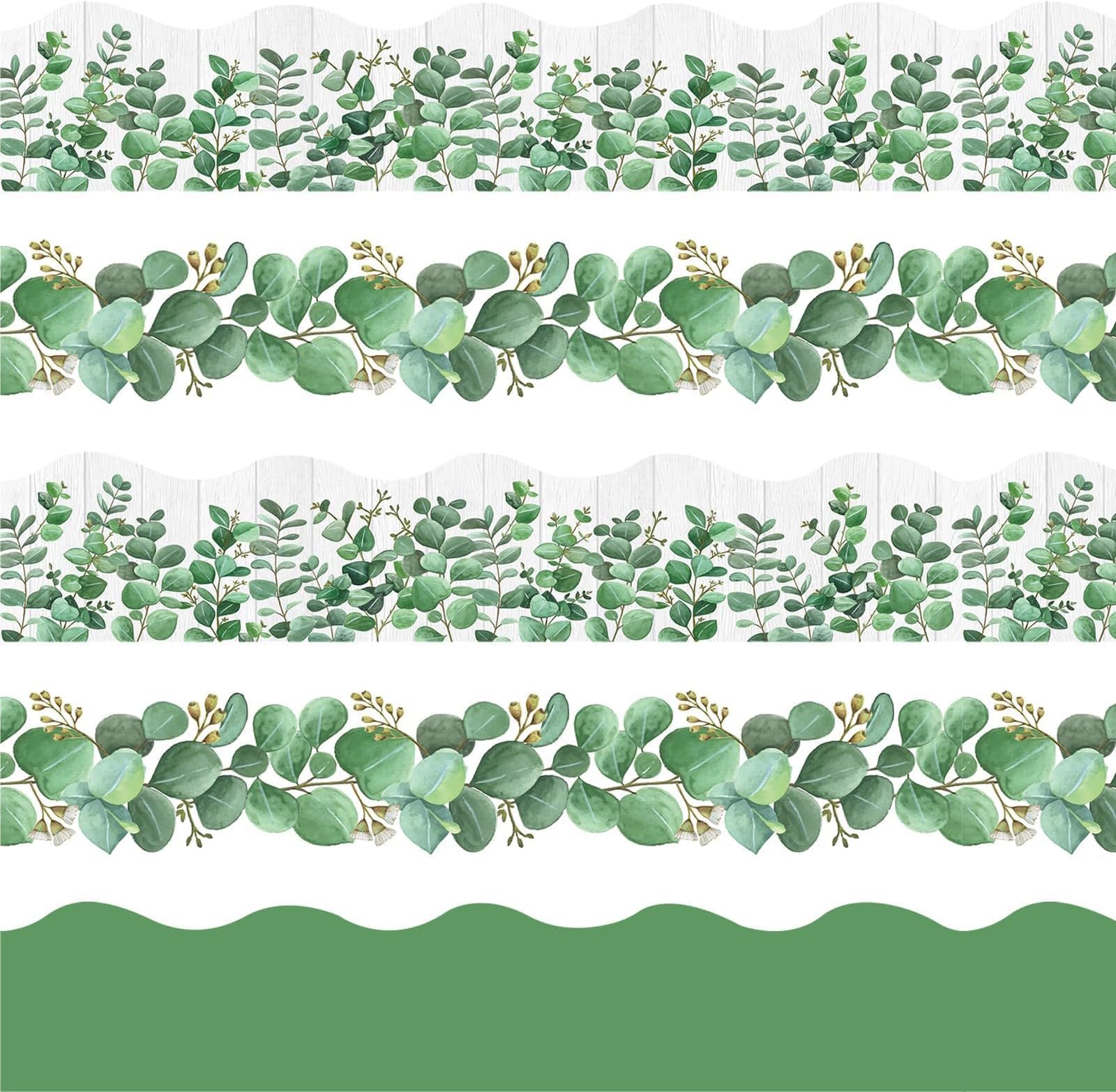 Amazon.com: JOINFANXIN 67.9 Ft Watercolor Bulletin Borders Stickers ...