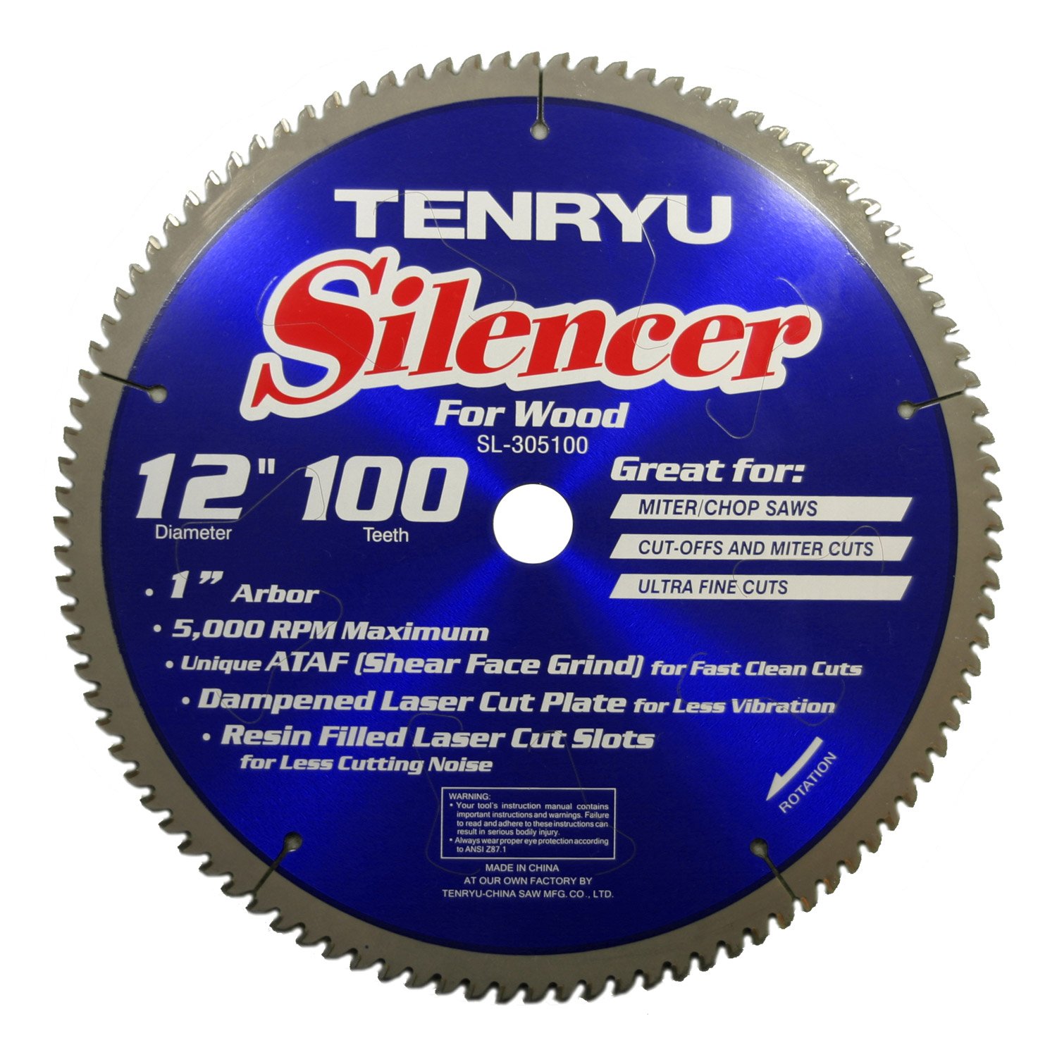 TENRYU SL-305100 Miter Saw Blade - Circular Saw Blades - Amazon.com
