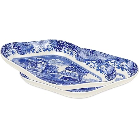 Amazon.com | Spode Blue Italian Devonia Tray| Serving Bowl| Made of ...