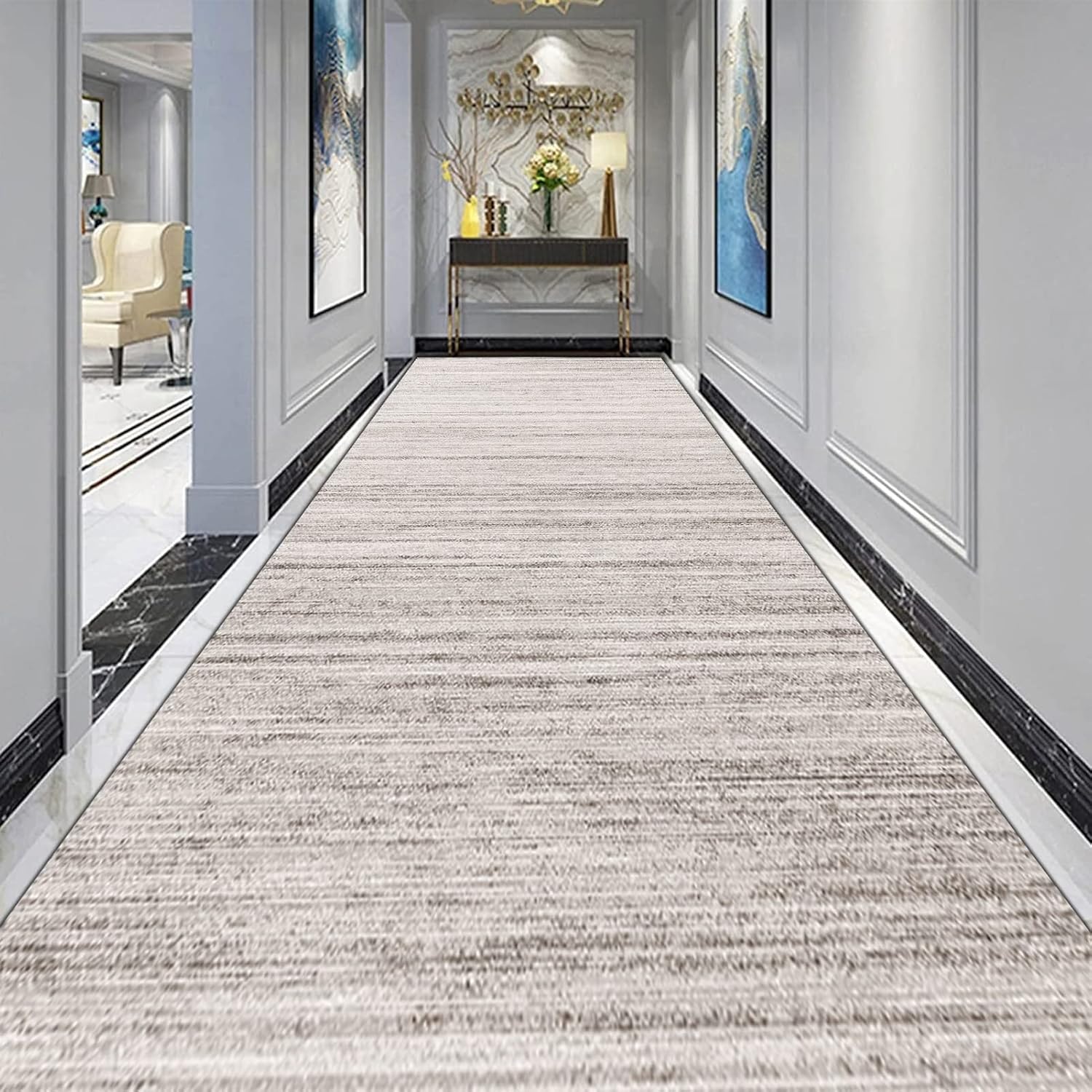 Hallway Runner Rug Non Slip Washable Long Carpet Runner for Corridor ...