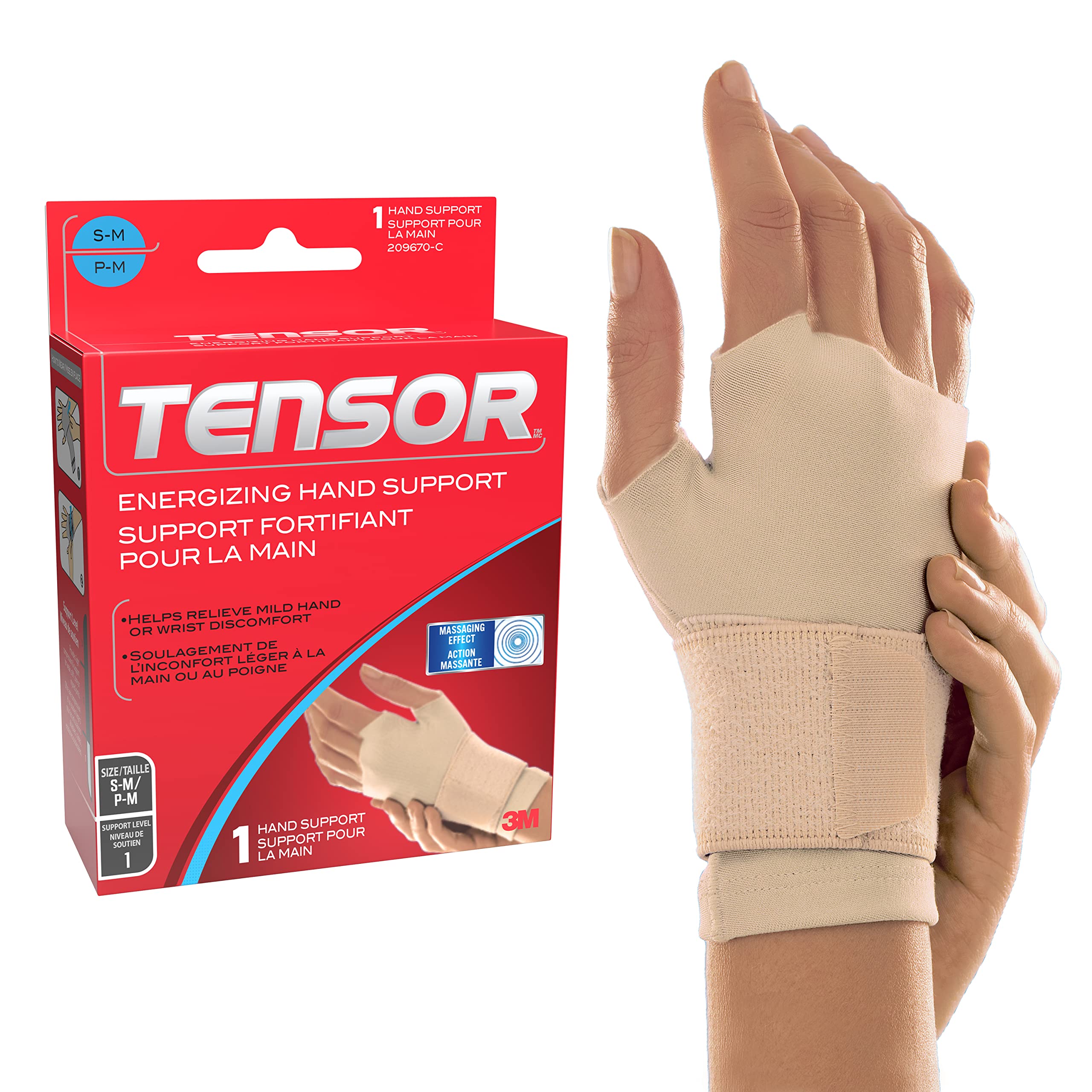 Tensor Compression Glove, 209670-C, Beige, Small/Medium, 1 Per Pack 1 ...