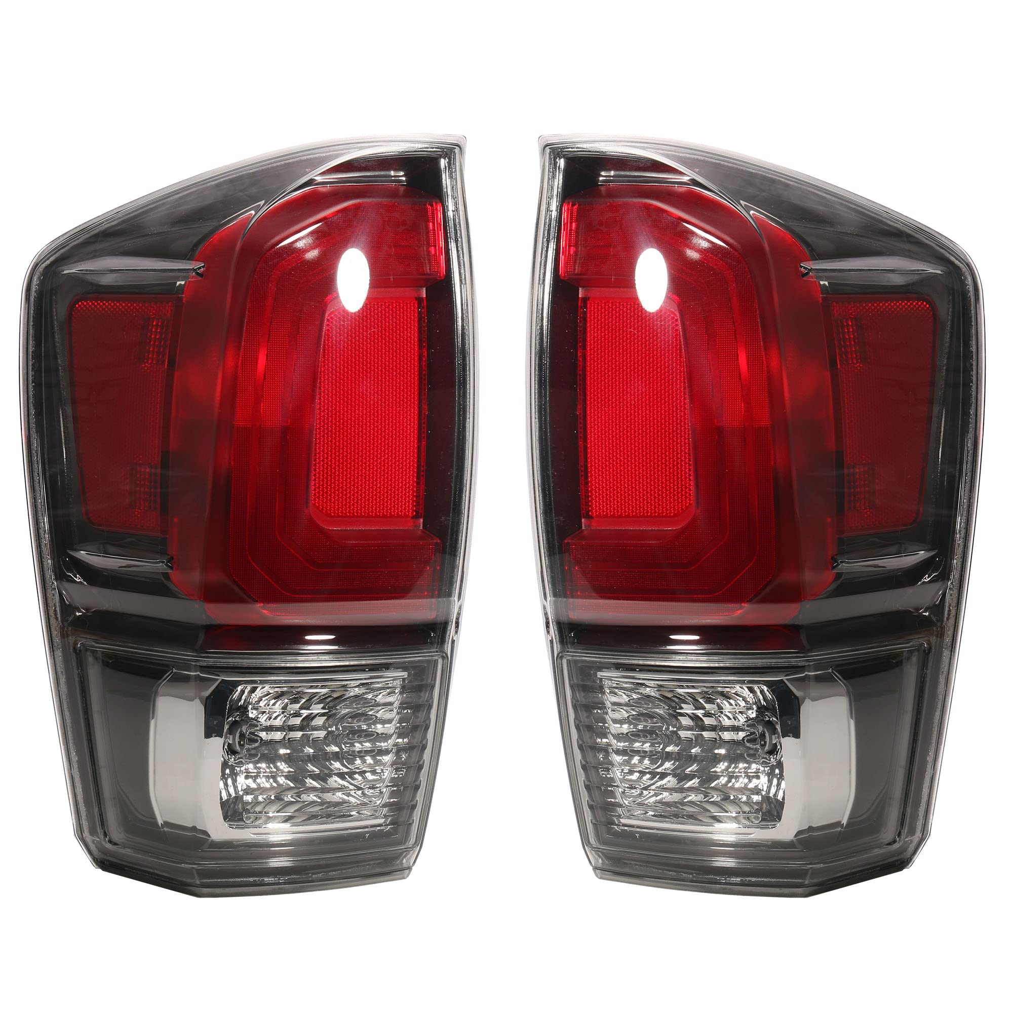 Black Bezel Tail Light Assembly, for Toyota Tacoma TRD Pro Pickup 2016 ...