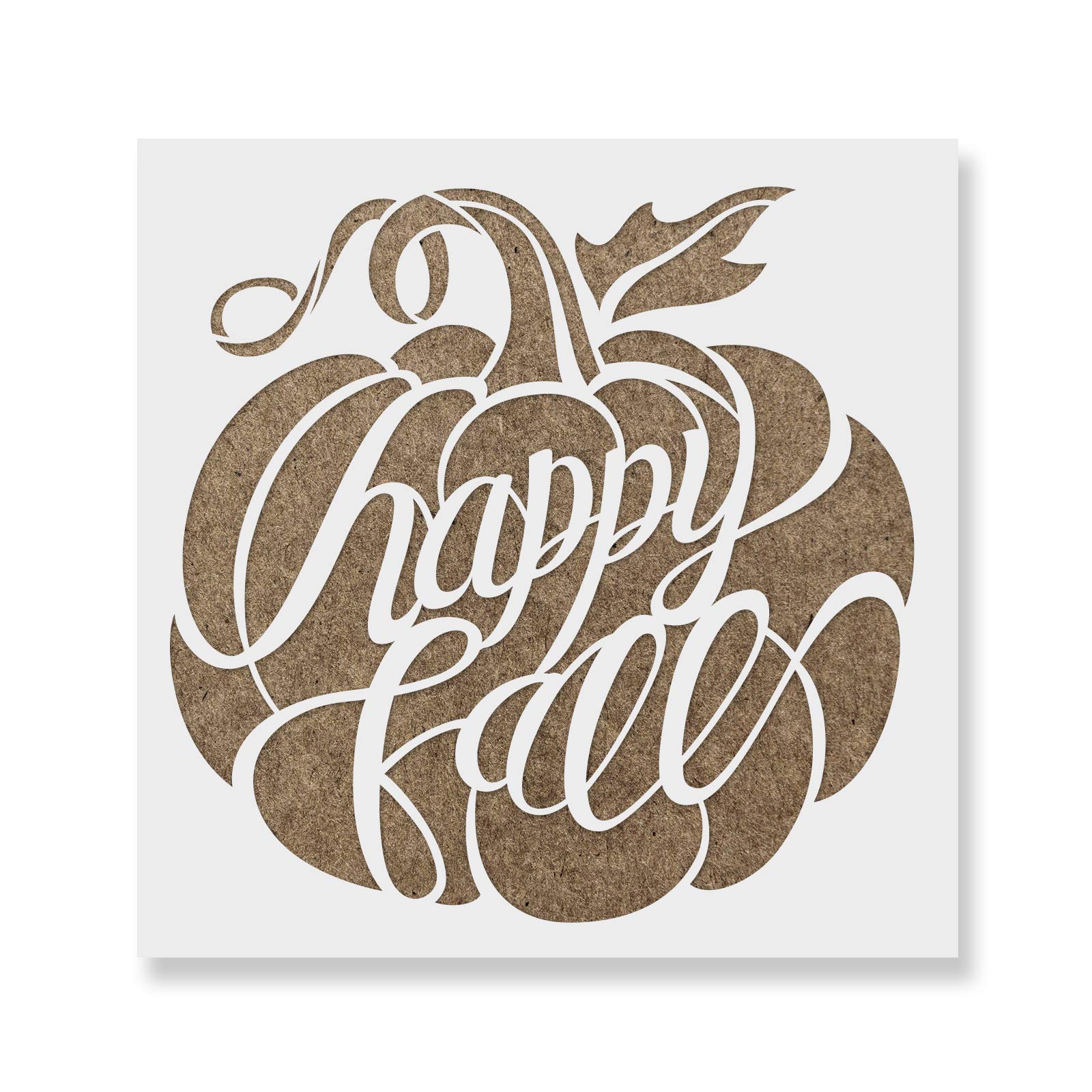 Amazon.com: Happy Fall Pumpkin Sign Stencil - Design Enchanting Fall ...