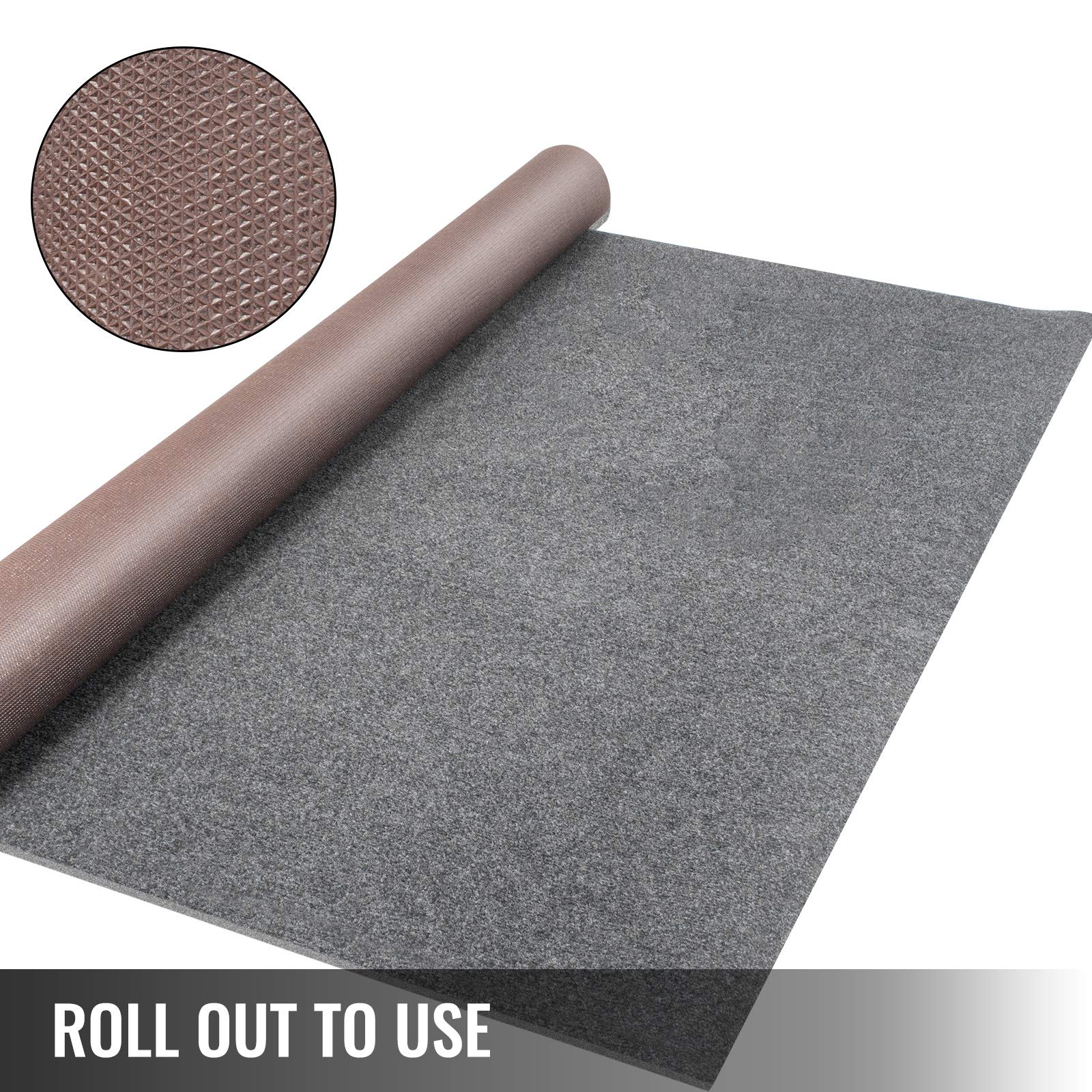 Happybuy Gray Marine Carpet 6 ft x 23 ft Boat Carpet Rugs Indoor ...