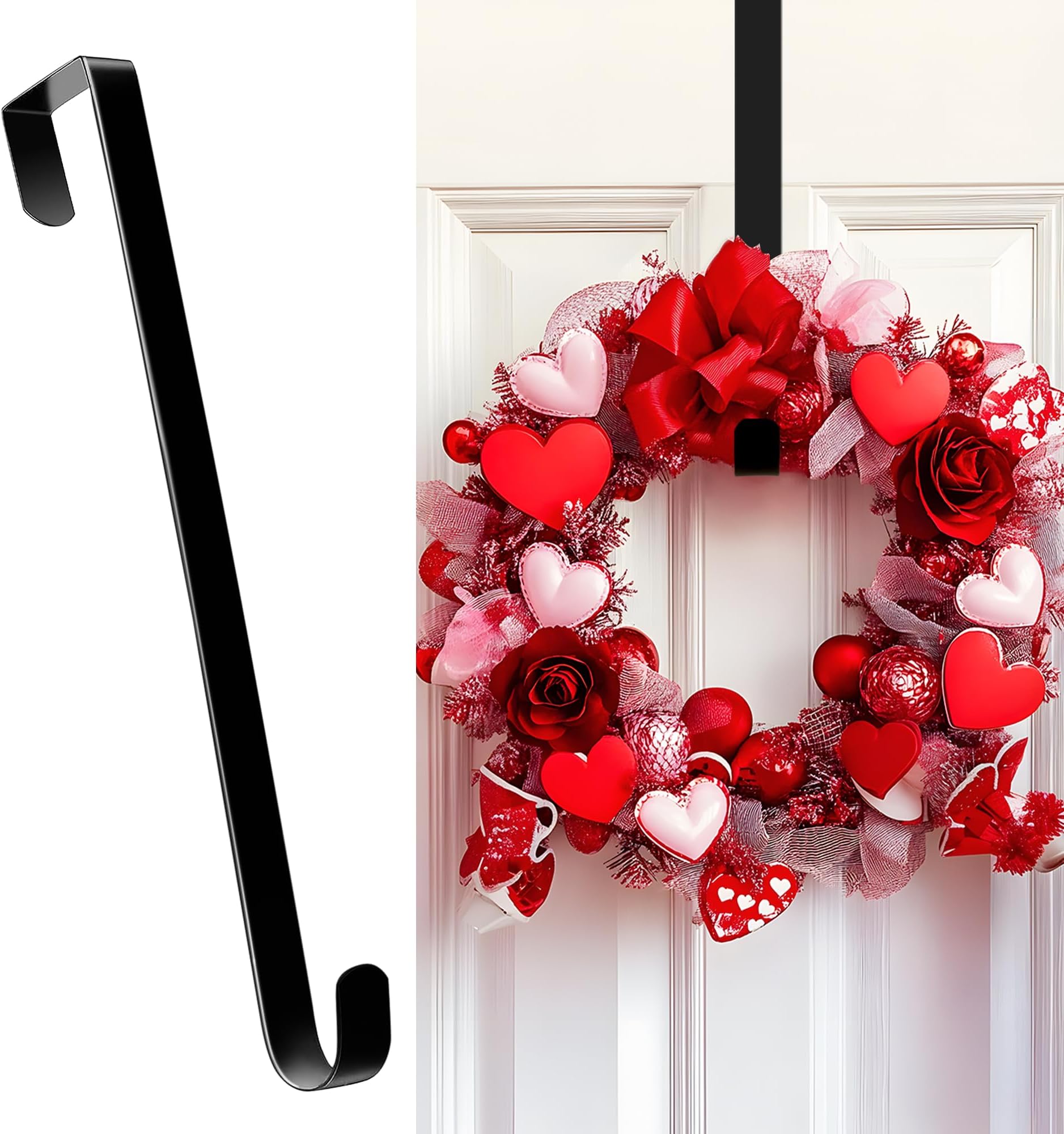 Amazon.com: Wreath Hanger for Front Door, Adjustable Wreath Hanger from ...
