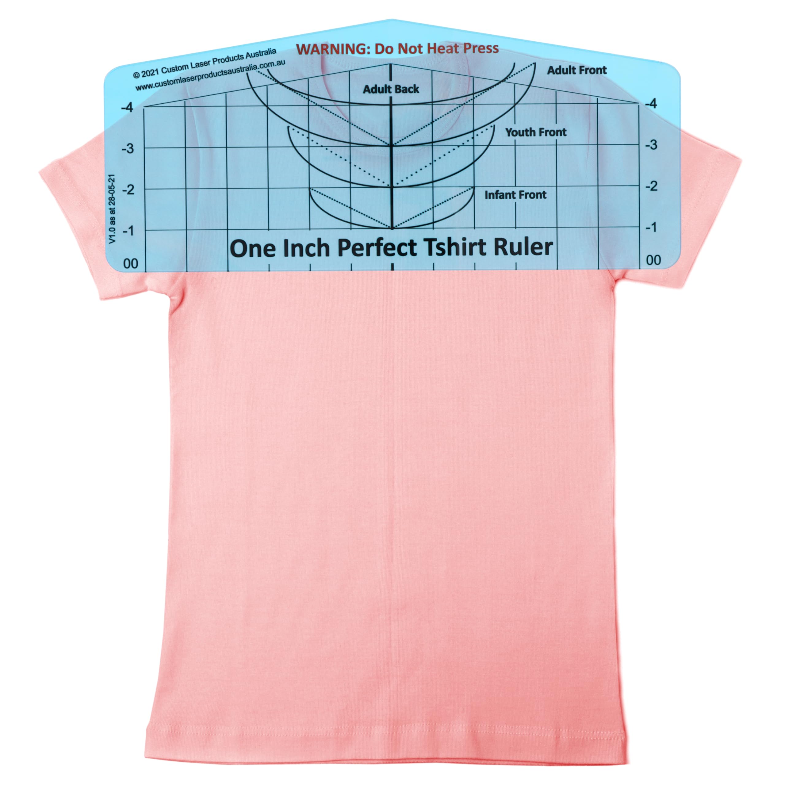Tshirt ruler guide for vinyl alignment for accurate placement at the ...