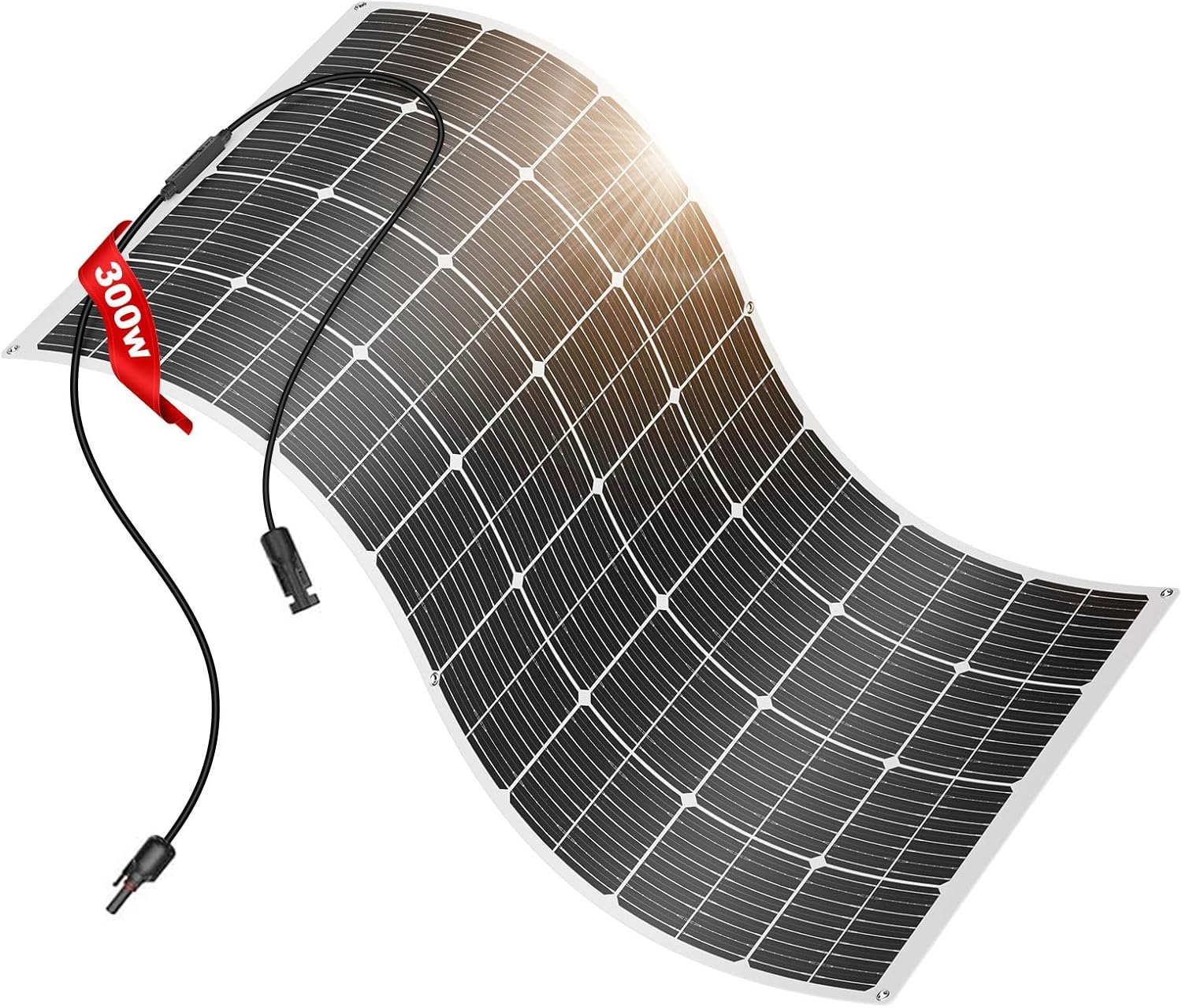 Amazon.com : 300 Watt Flexible Solar Panel 12 Volt 9BB 23% High ...