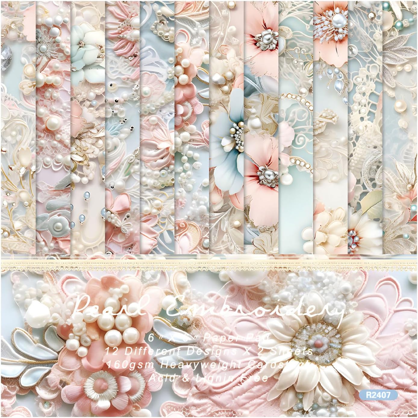 Amazon.com : Scrapbook Paper 6x6, 24 Sheets Vintage Scrapbooking Paper ...
