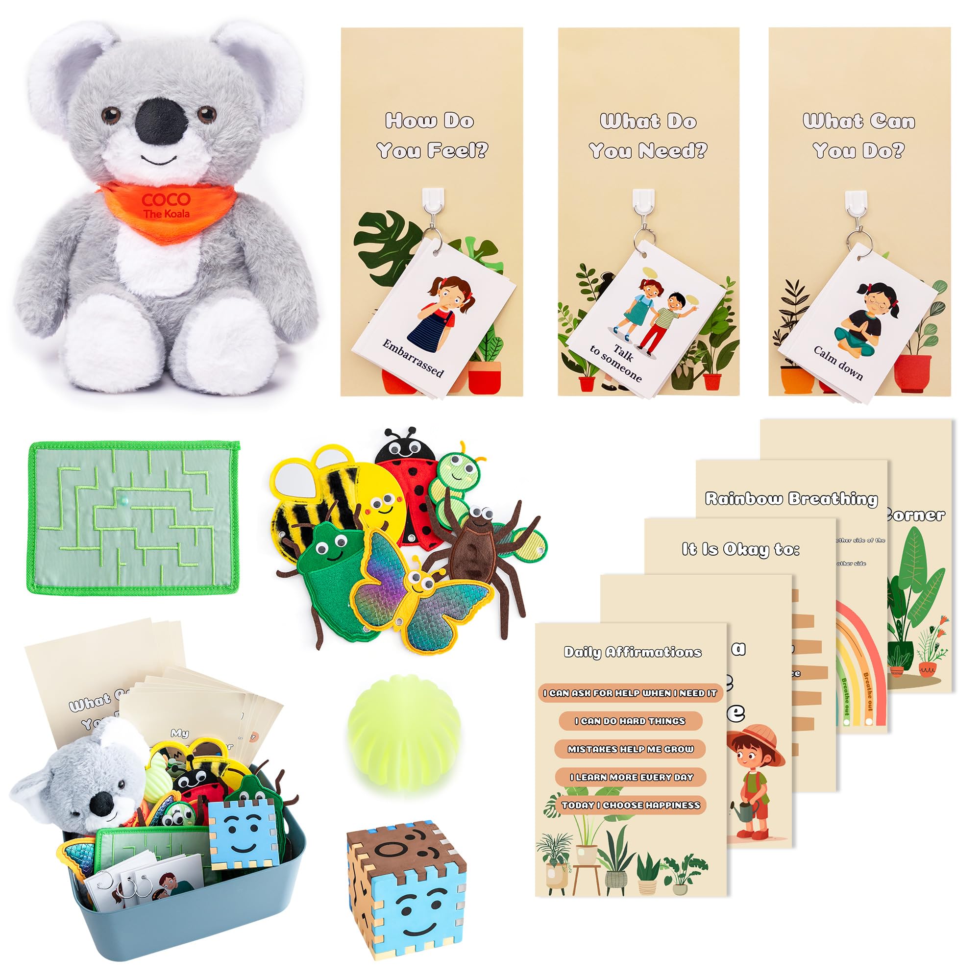 Snapklik.com : ODOXIA Calm Down Corner Classroom And Special Education Plants Themed Sensory ...
