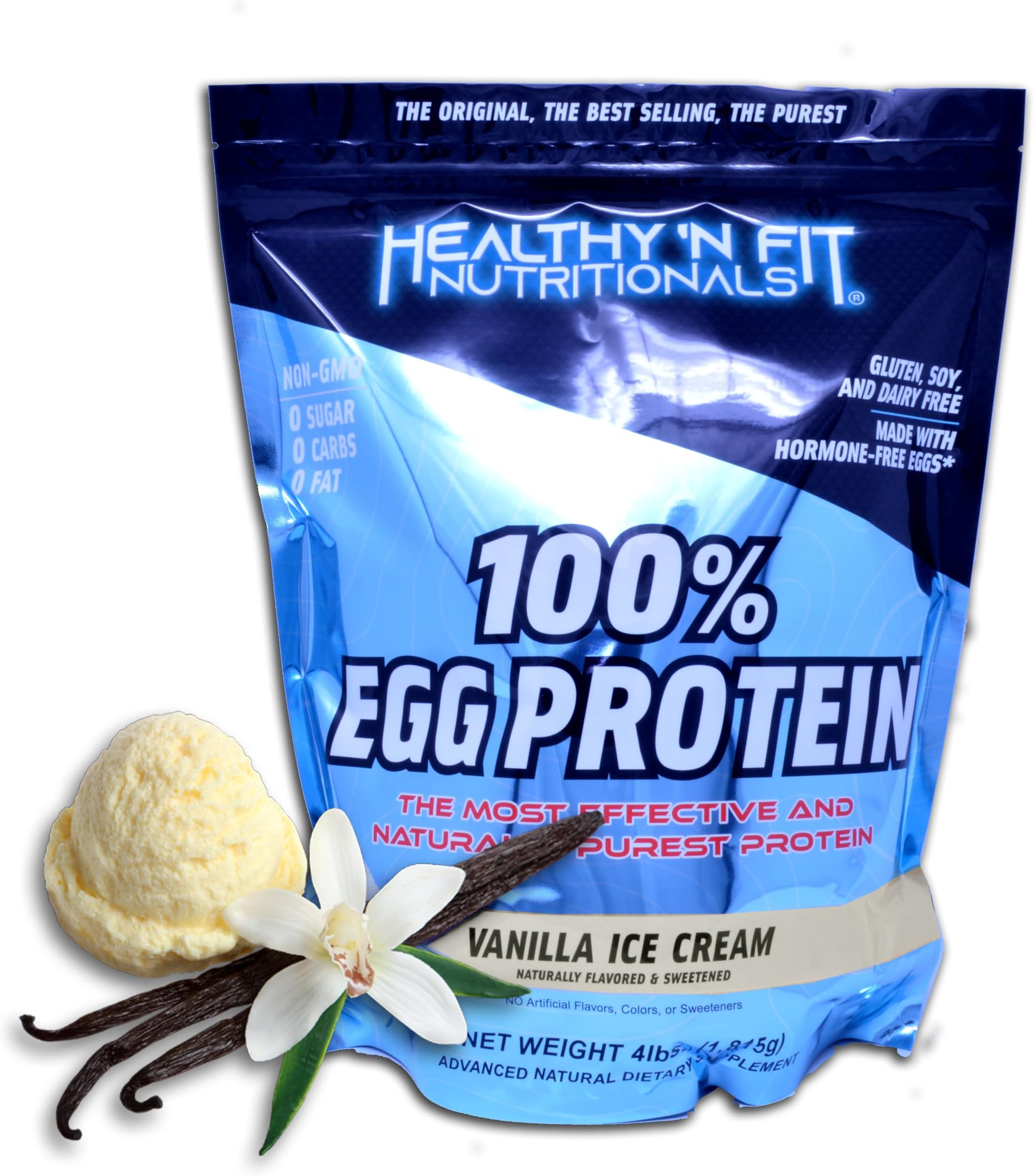 Amazon.com: Healthy 'N Fit 100% Egg Protein- Banana Blast (4lb): 100% ...