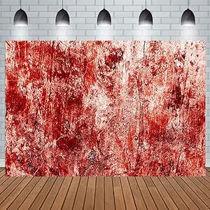 Amazon.com : Aperturee 7x5ft Halloween Bloody Wall Backdrop Blood ...