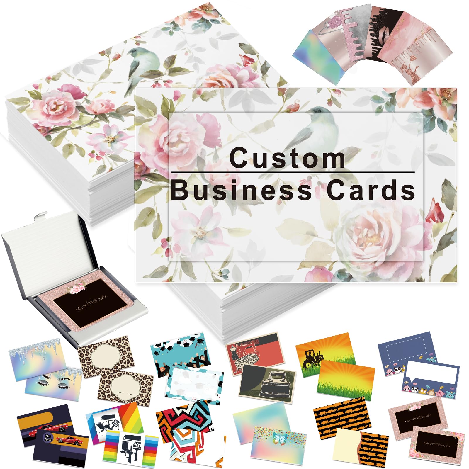 Amazon.com : Custom Business Cards Customized with Logo Personalized ...