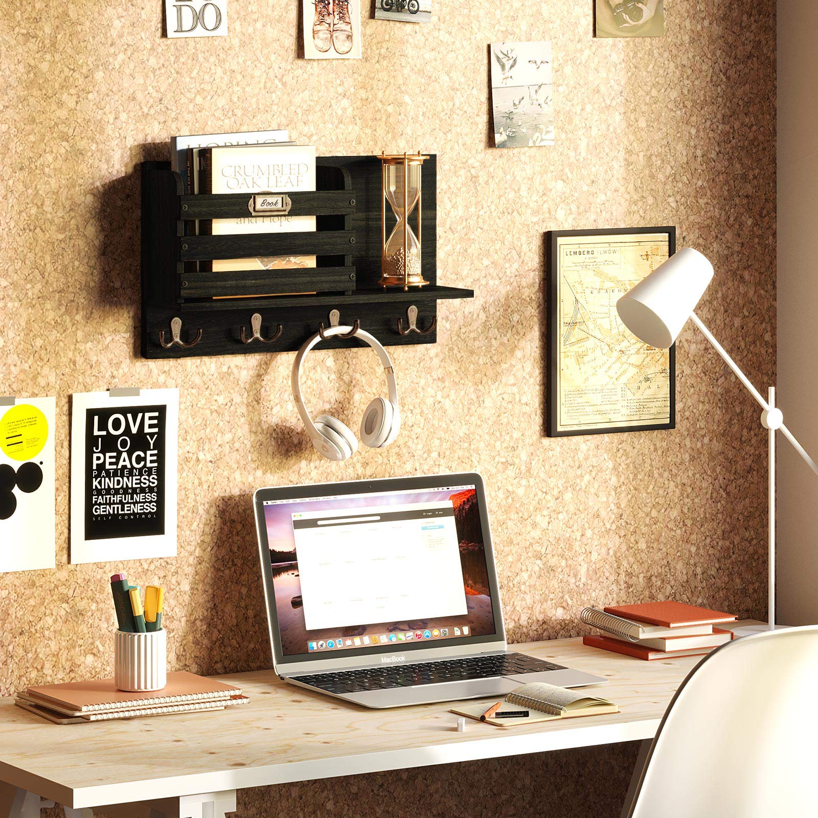 Snapklik.com : GREENSTELL Mail Sorter Organizer, Large Size Wood Key ...