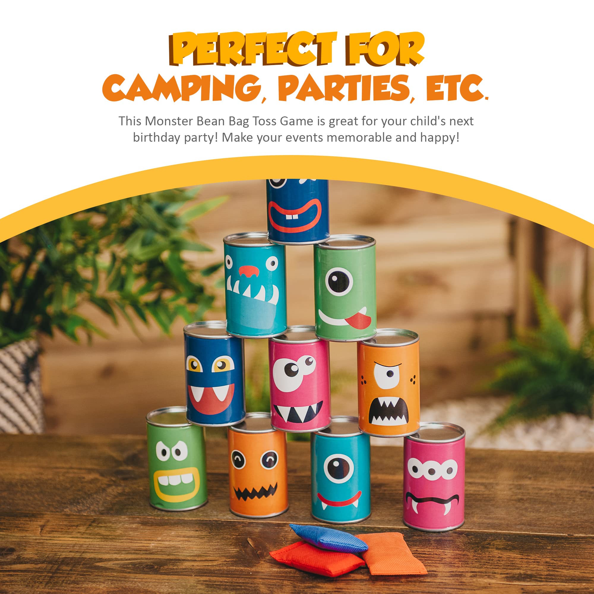 Buy FiNeWaY Hit The Can Carnival Bean Bag Can Toss Game Set Circus ...