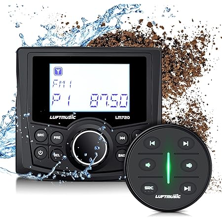 Amazon.com: Marine Bluetooth Radio - Weatherproof Marine Stereo System ...