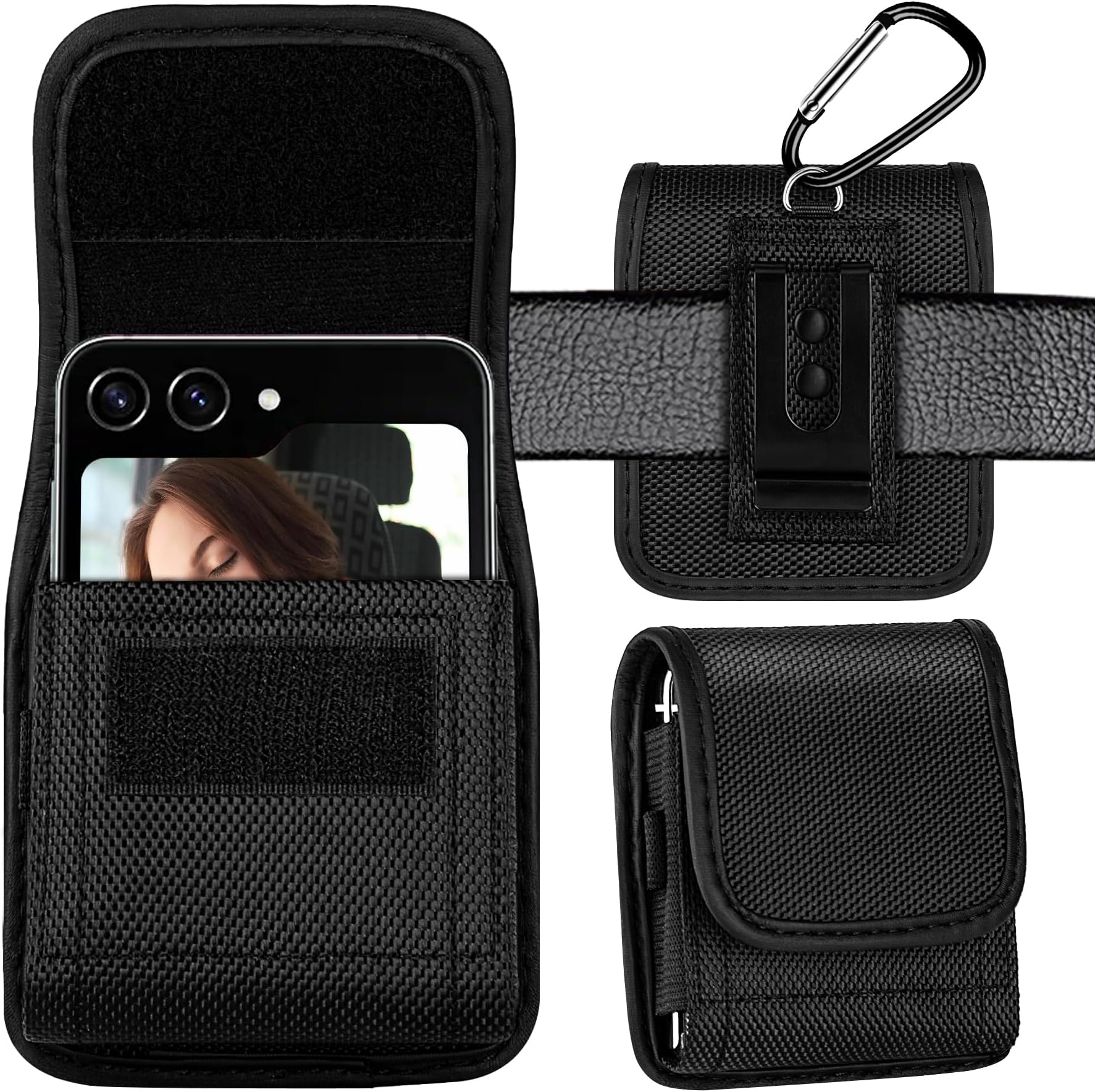 Amazon.com: for Samsung Galaxy Z Flip 5/4/3 Nylon Holder Waist Carrying ...