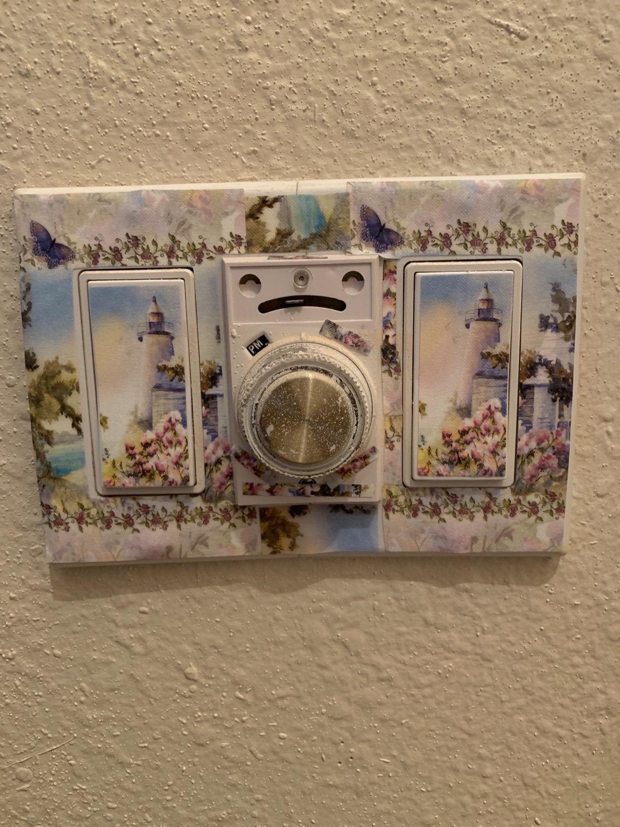 Majestic Light Single Rocker SwitchStix Peel and Stick Switch Plate ...