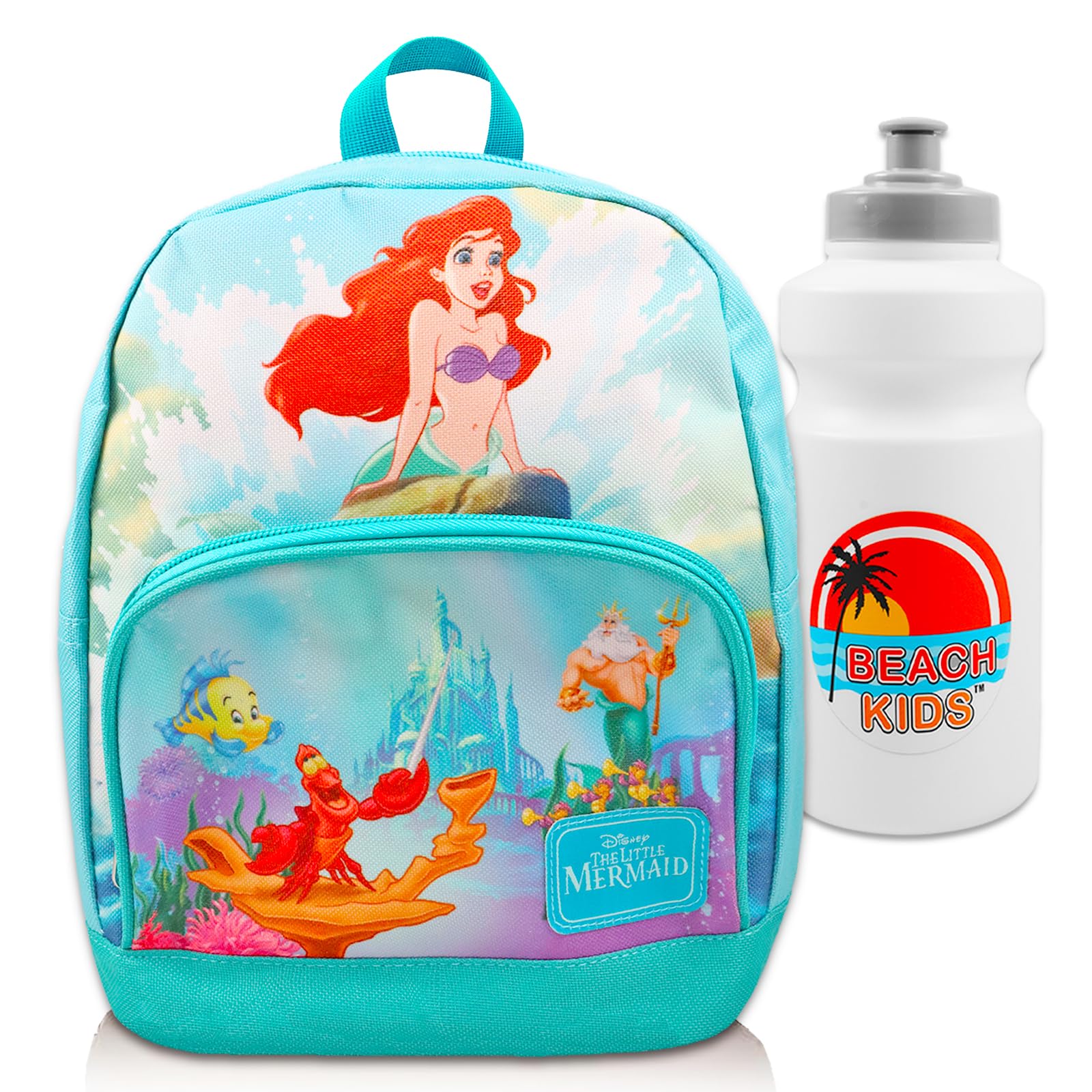 Amazon.com | The Little Mermaid Mini Backpack Set - 10” Canvas Ariel ...
