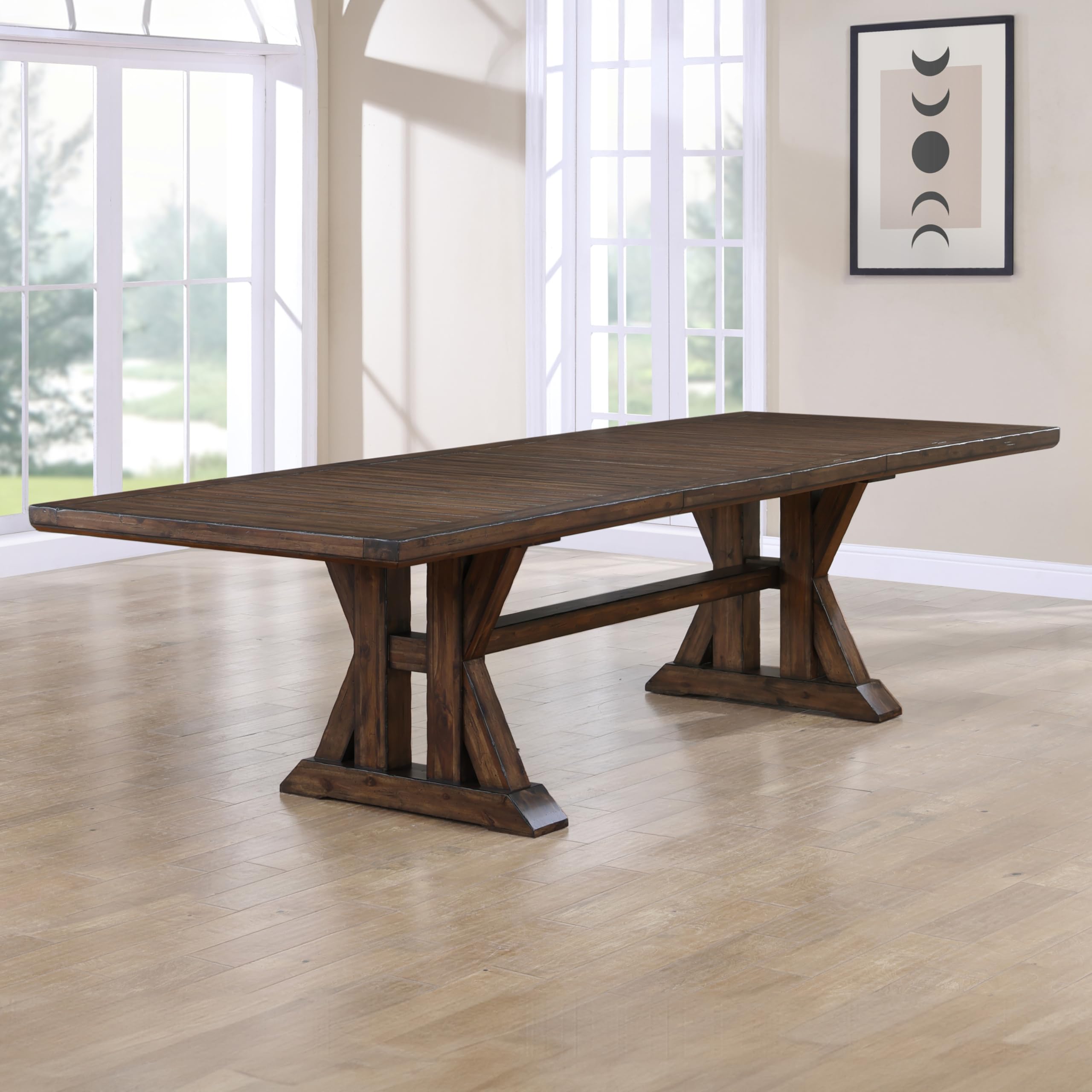 Amazon.com - Steve Silver Furniture Auburn Dining Table, 86-126-Inch ...