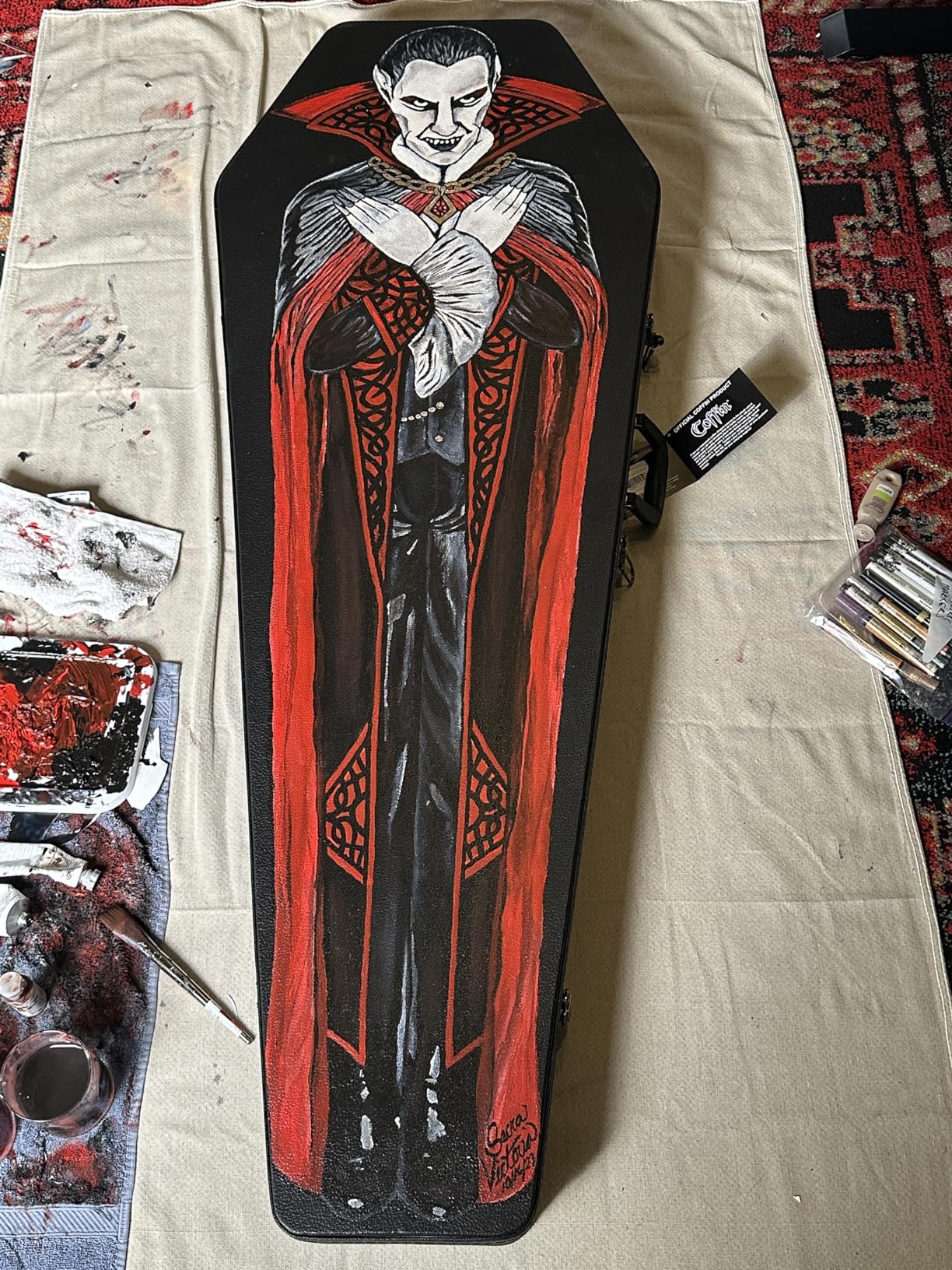 Amazon.com: Coffin Cases Model 300VXR Extreme Electric Guitar Case Red ...