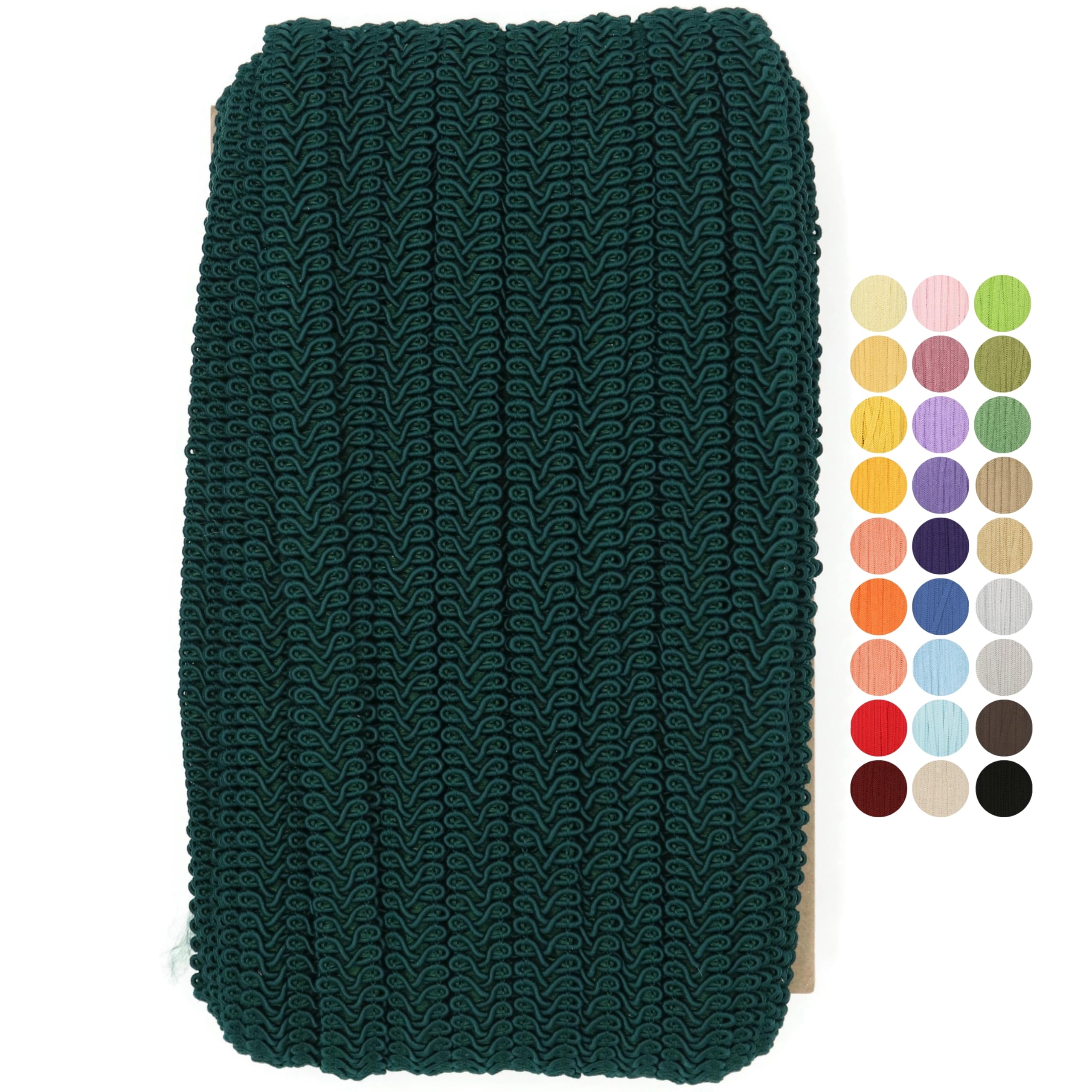 Amazon.com: Dark Green Braided Gimp Braid Trim - 50 Yards - 31+ Colors ...