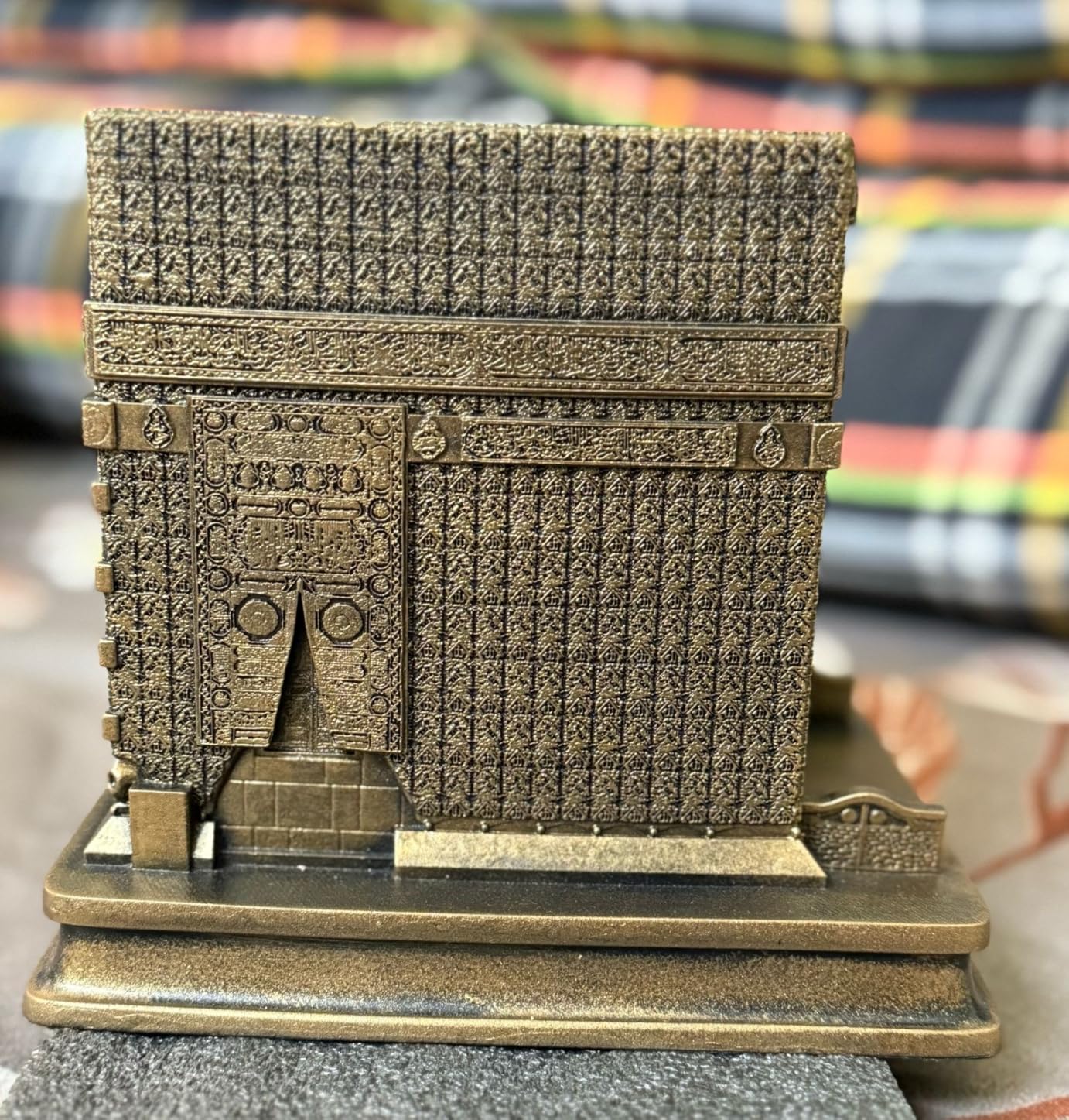 SILAII Mecca Kaaba Sculpture – Handmade Islamic Home Decor Showpiece ...