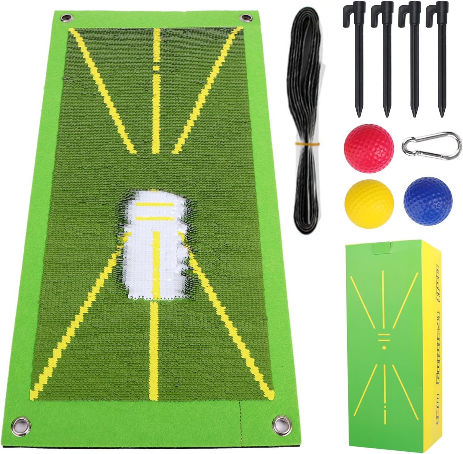 Golf Training Mat for Swing Detection Batting, Premium Golf Swing Pro ...