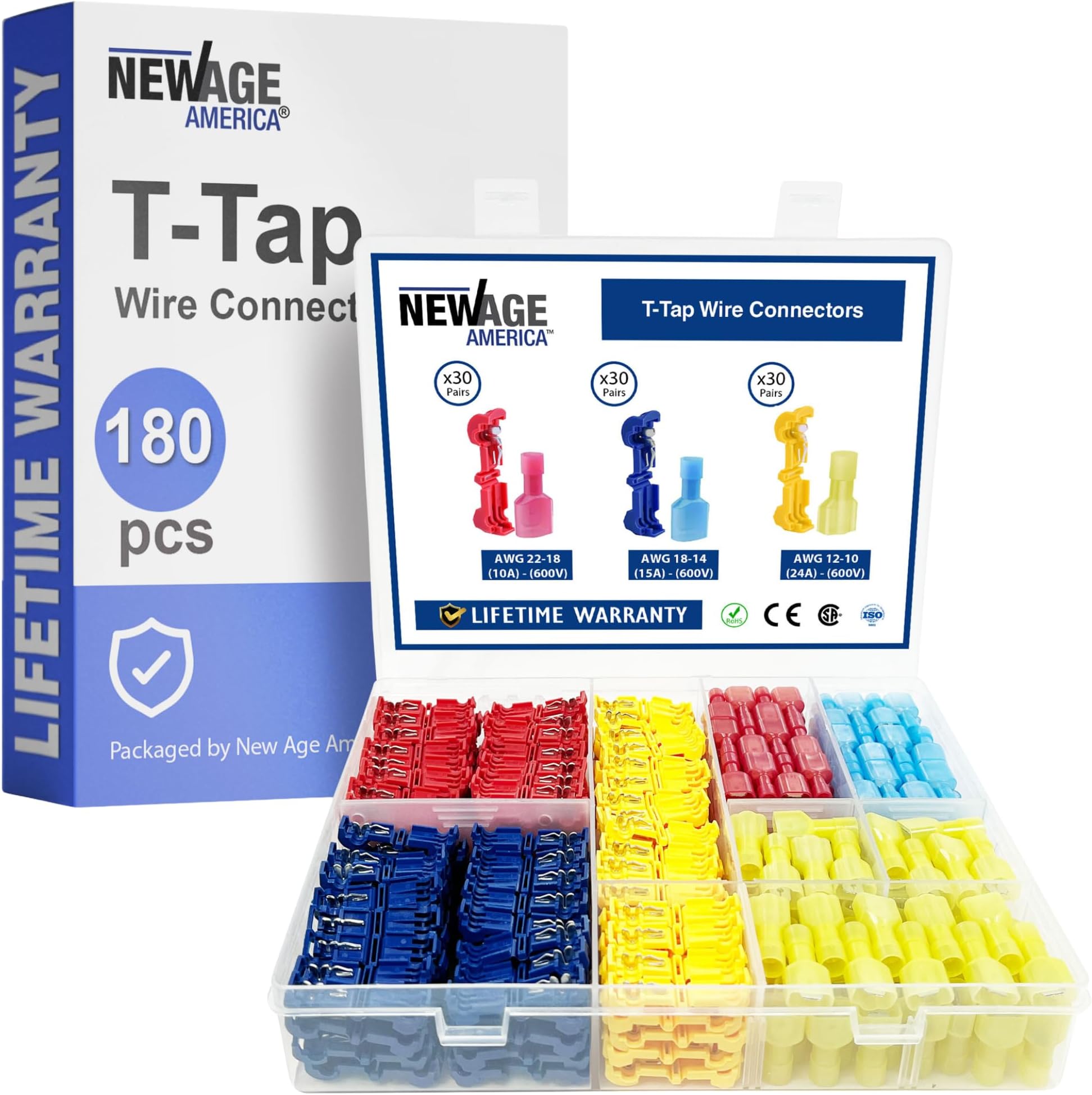 Amazon.com: Lockitt POSI-TAP Assortment pack wire connectors 10-22 awg ...