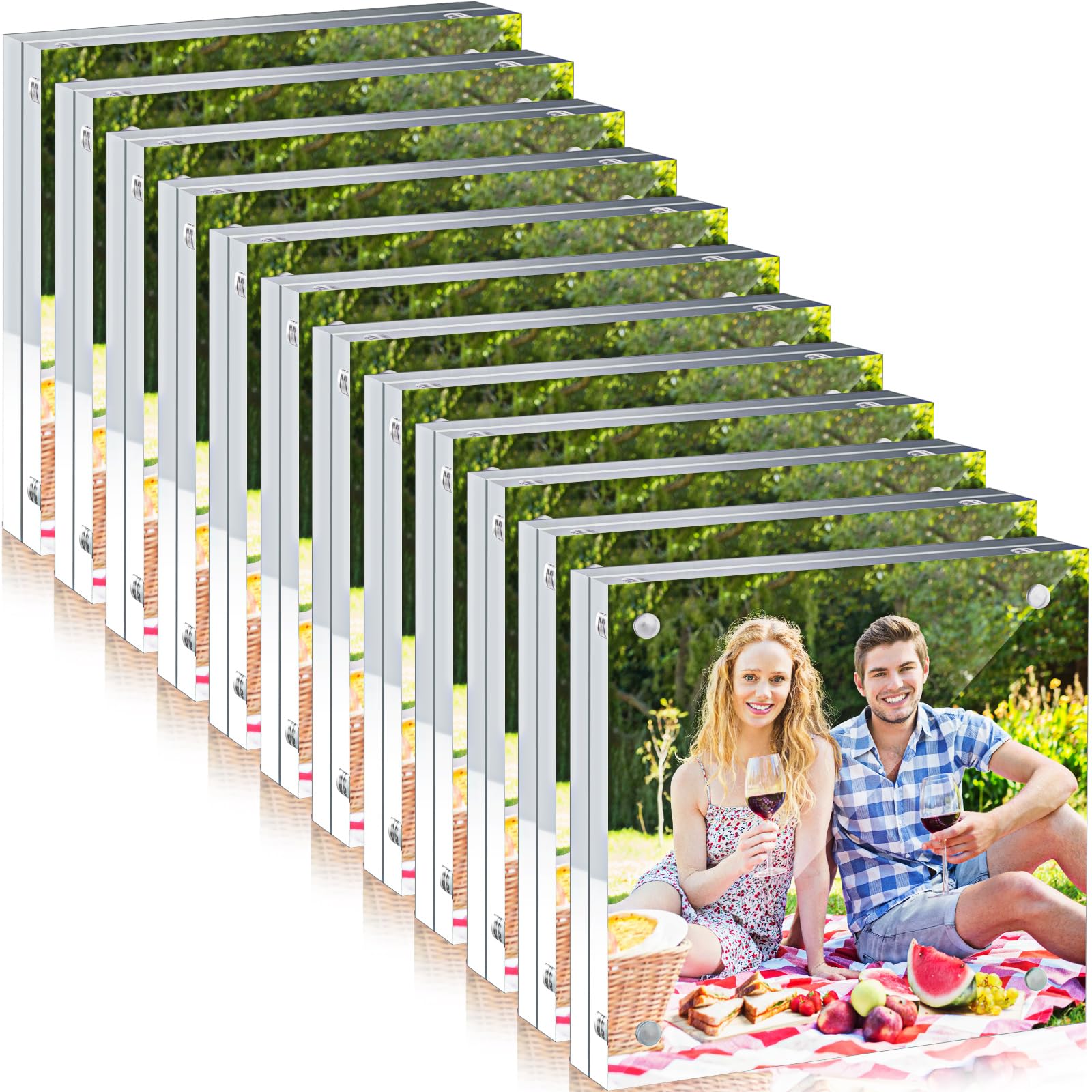 Amazon.com - 12 Pcs Acrylic Picture Frame Clear Acrylic Photo Frame ...