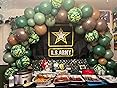 Amazon.com: Keleno 133 Army Birthday Party Decorations Military Camo ...