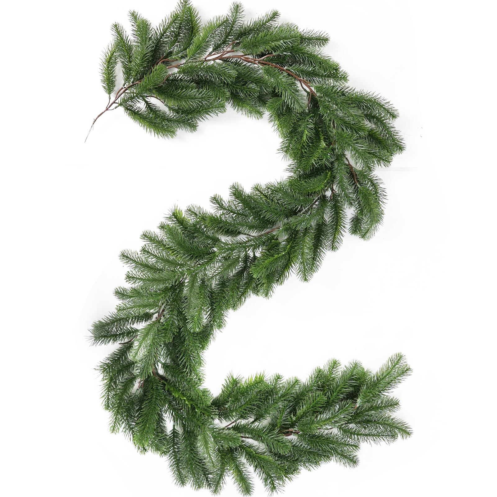 Amazon.com: 6ft Artificial Christmas Pine Garland, Real Touch Greenery ...