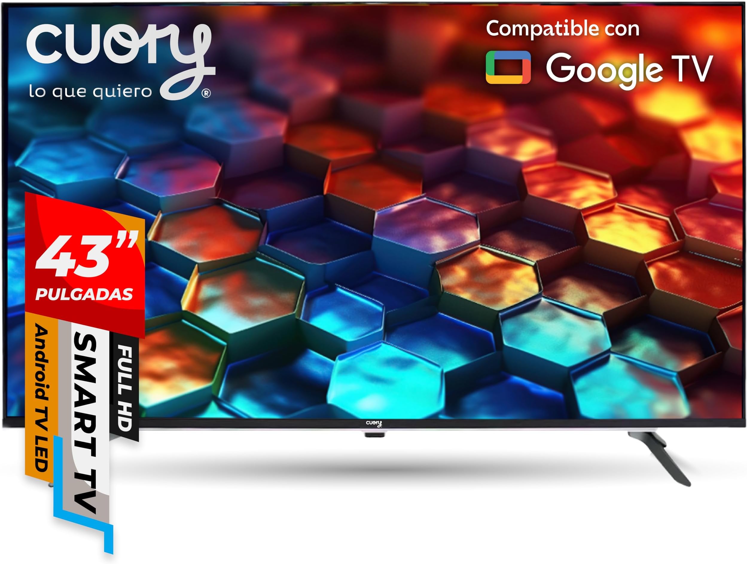 CUORY Smart TV Pantalla 43" Pulgadas Android TV LED Television | FHD ...
