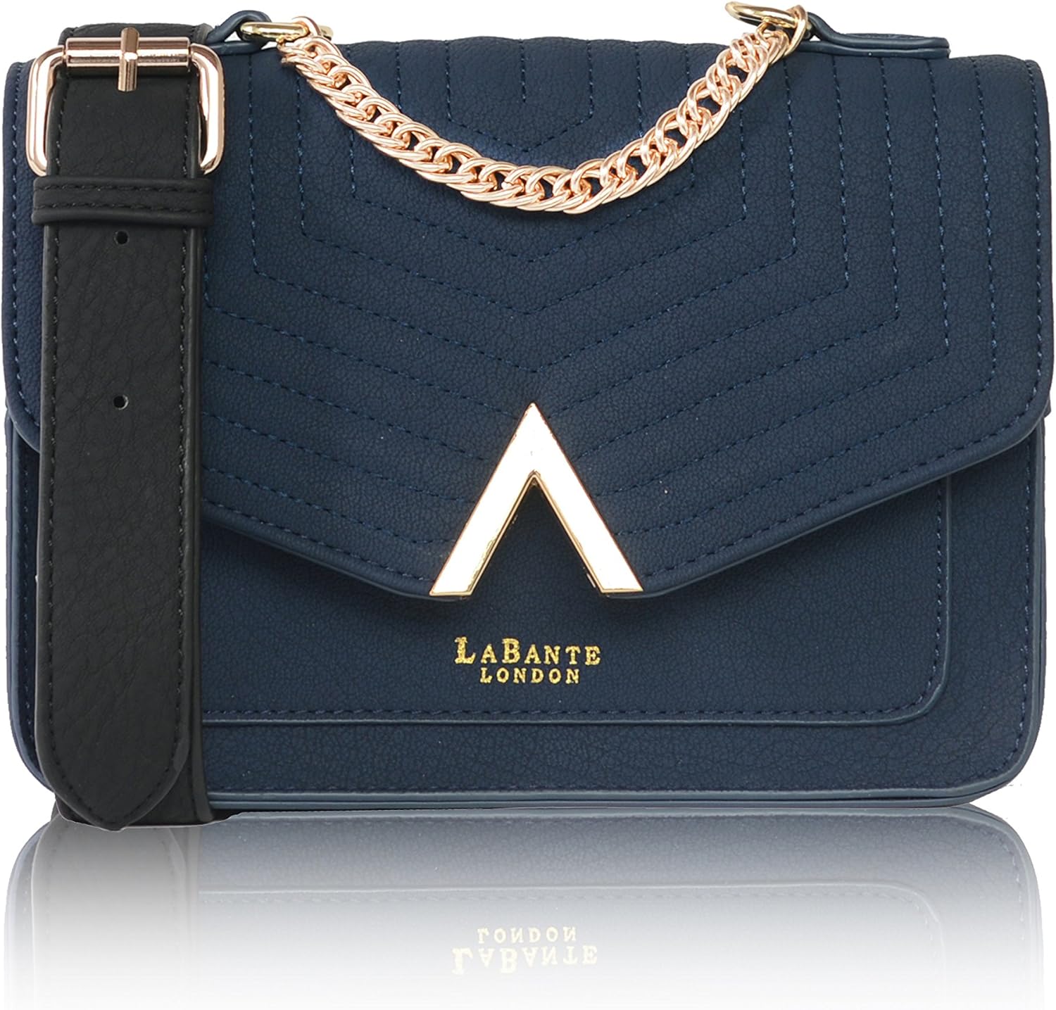 Amazon.com: LaBante London 'Ida' Vegan Leather Quilted Cross Body Bag ...