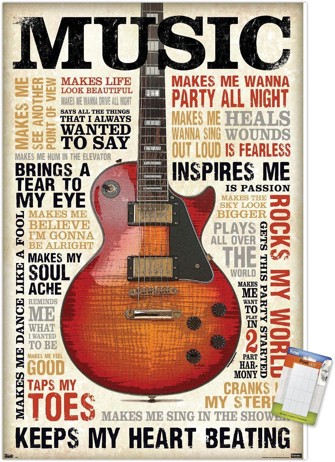 Amazon.com: Trends International Music Inspires Me Wall Poster, 22.375 ...