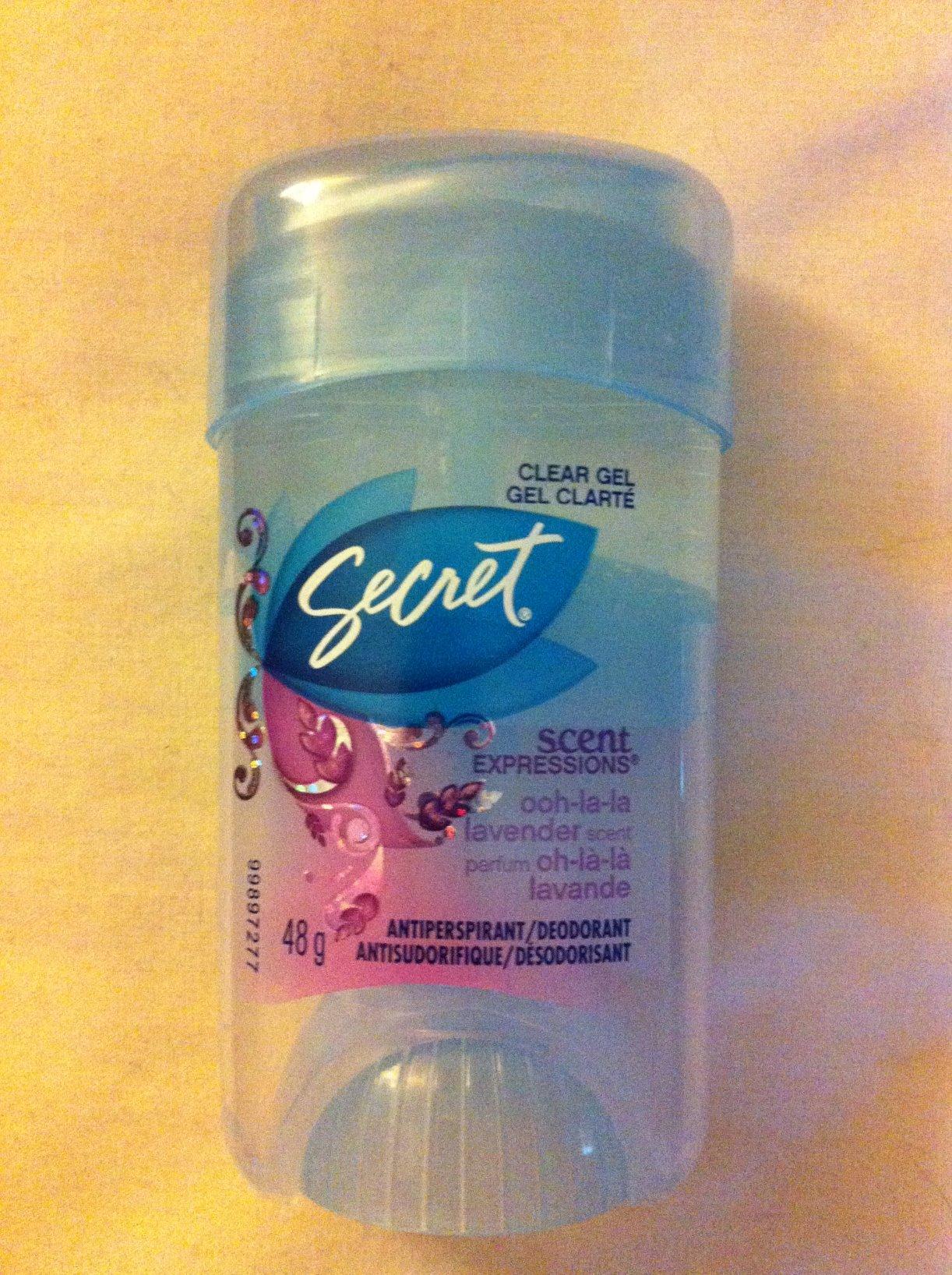 Secret Fresh Clear Gel Antiperspirant Deodorant, Luxe Lavender 2.6 oz ...