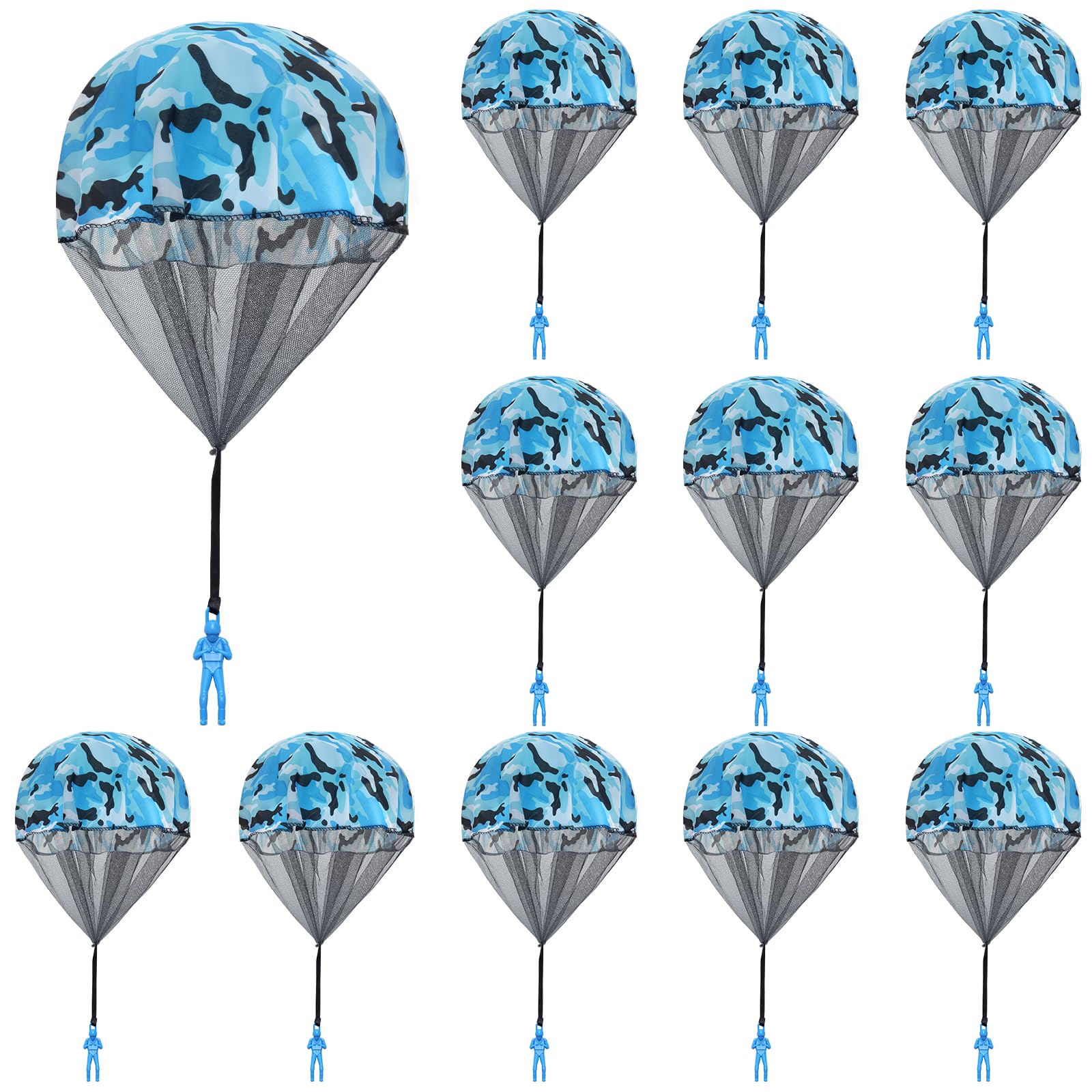 Snapklik.com : 12 Pcs Parachute Toy, Camo Parachute Men Tangle Free ...