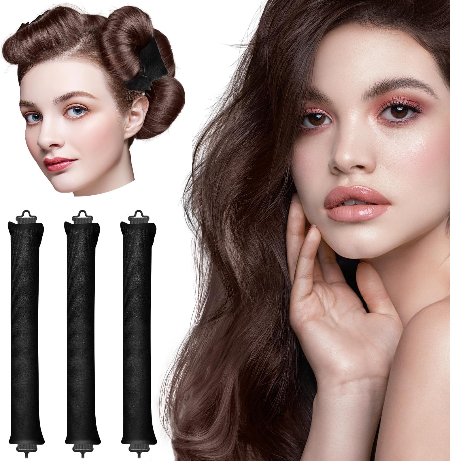 Amazon.com : Rukebu Heatless Hair Curlers for Overnight Curls, No Heat ...