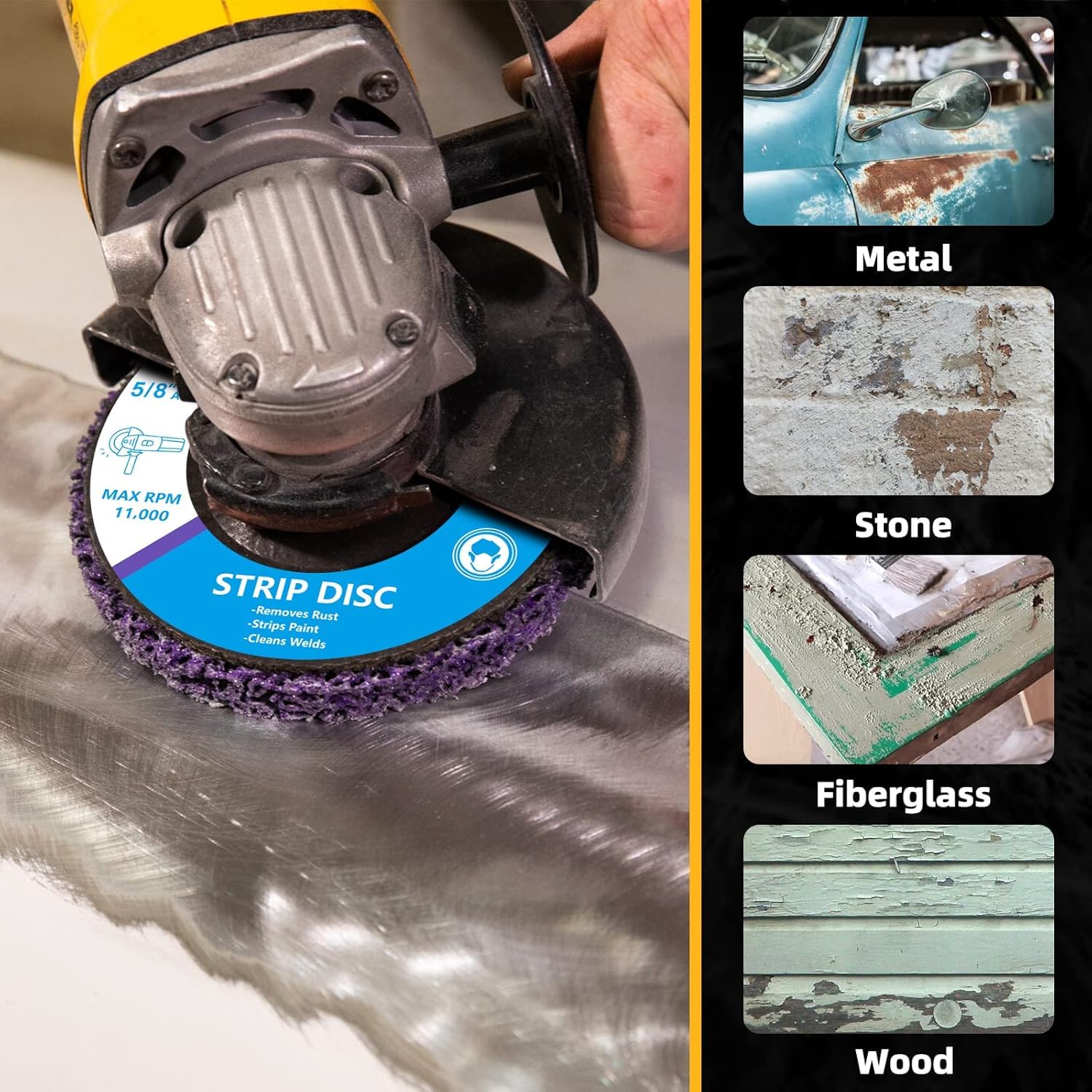 Snapklik.com : 10 Pack Strip Discs Stripping Wheel 4 Inch For Angle ...