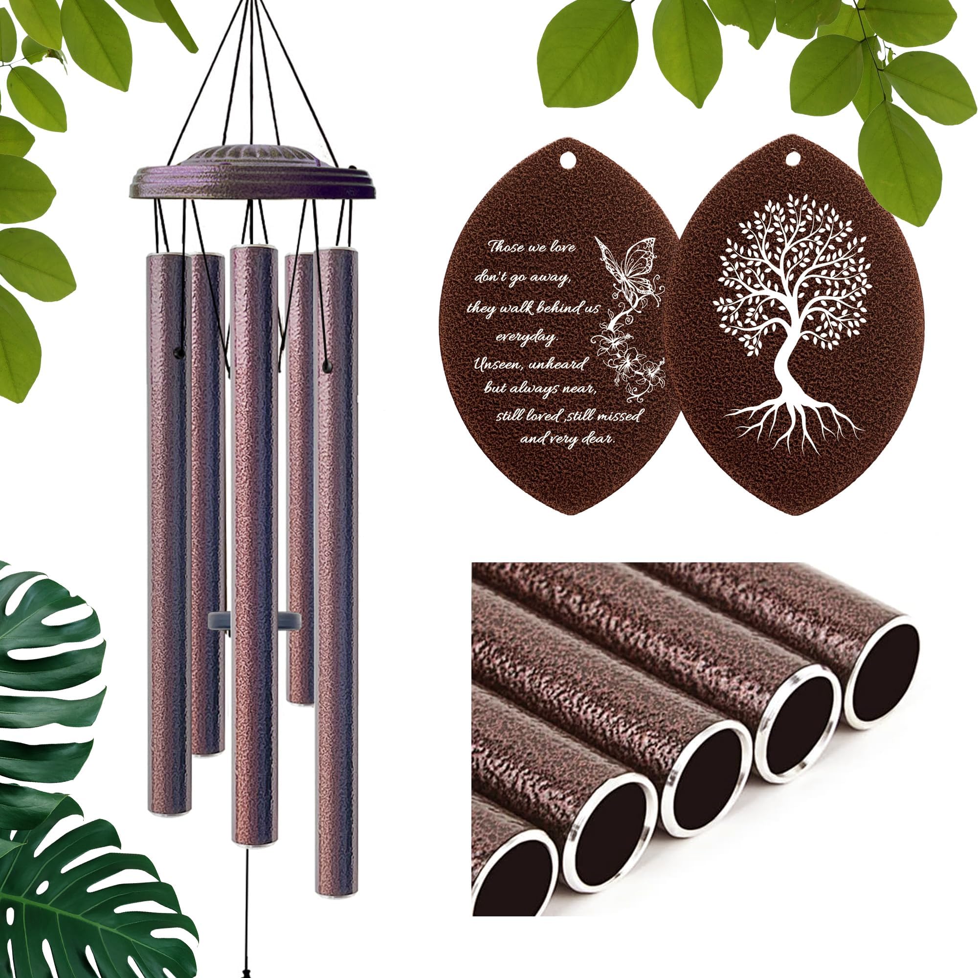 Amazon.com : Memorial Wind Chimes for Loss of Father,Mother ...