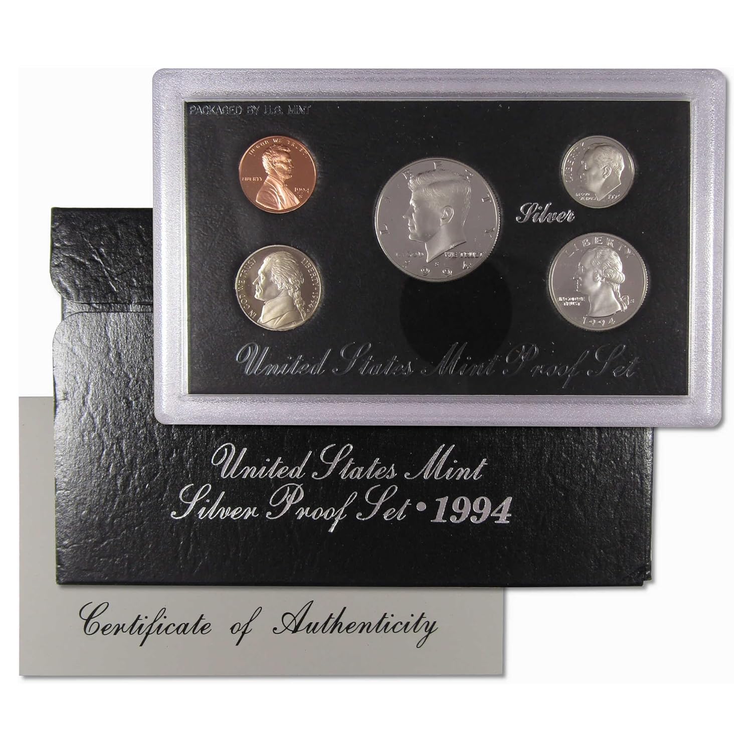 1994 Silver Proof Set U.S. Mint Original Government Packaging OGP COA ...